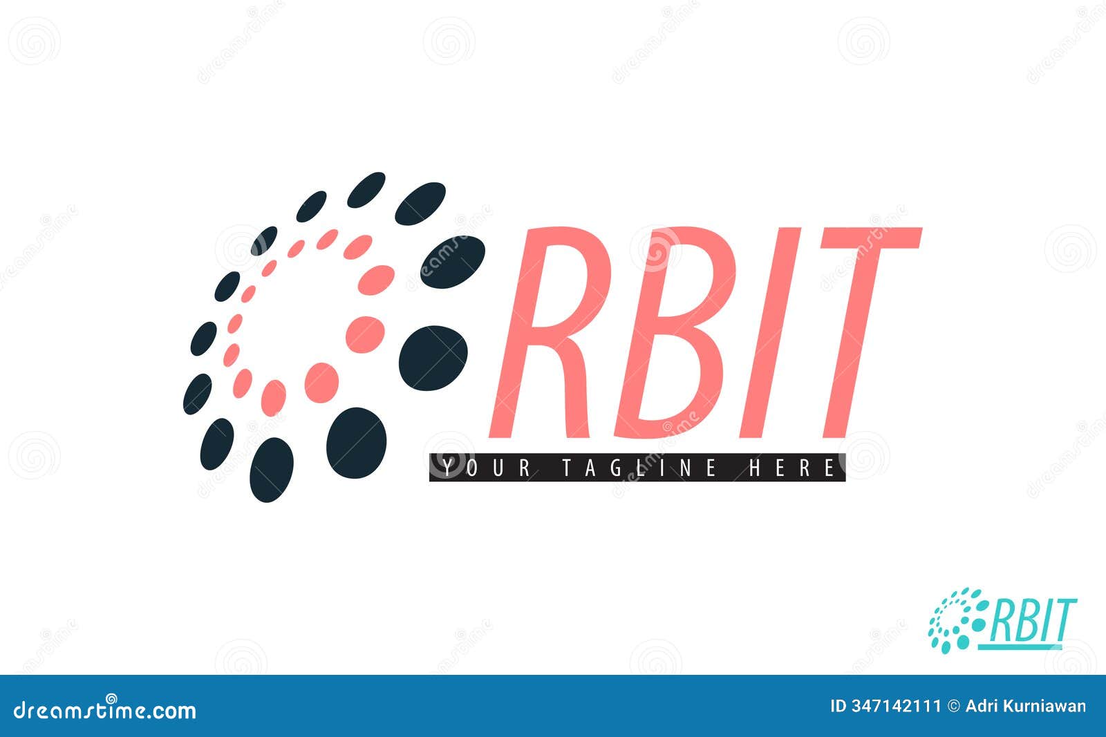 Orbit Initial Font Logo Modern Templates Design Stock Illustration ...