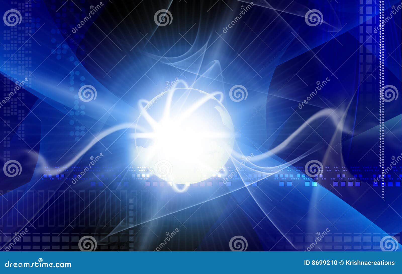Orbit in light stock illustration. Illustration of behaviour - 8699210