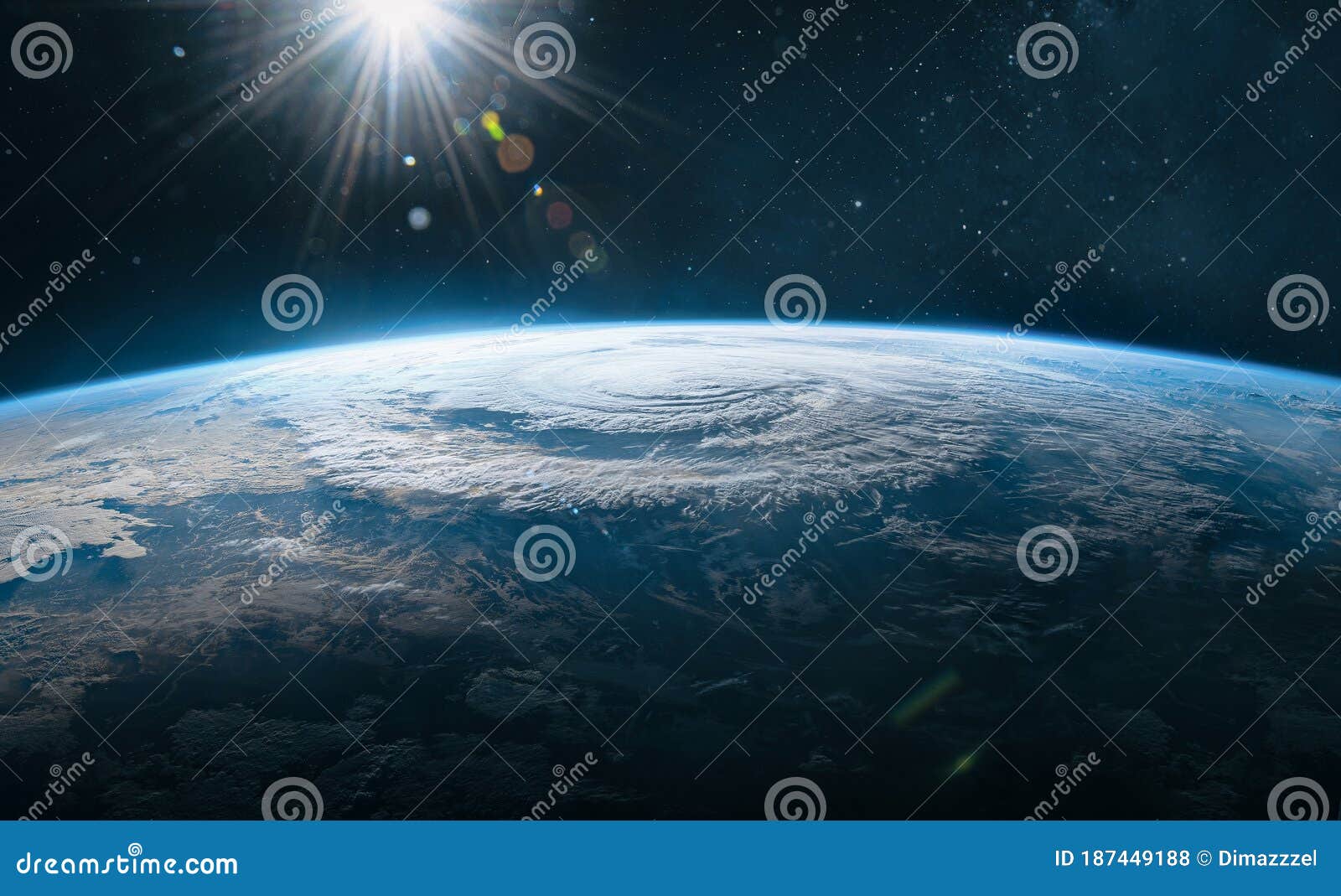Orbit of Planet Earth in Outer Space. Stock Illustration - Illustration ... Orbit of Planet Earth in Outer Space. Stock Illustration - Illustration ...