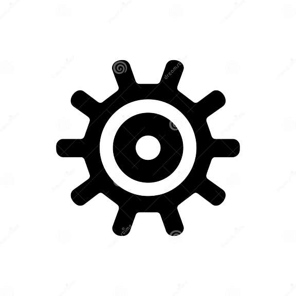 Orbit Spindle gear icon stock vector. Illustration of mechanical ...
