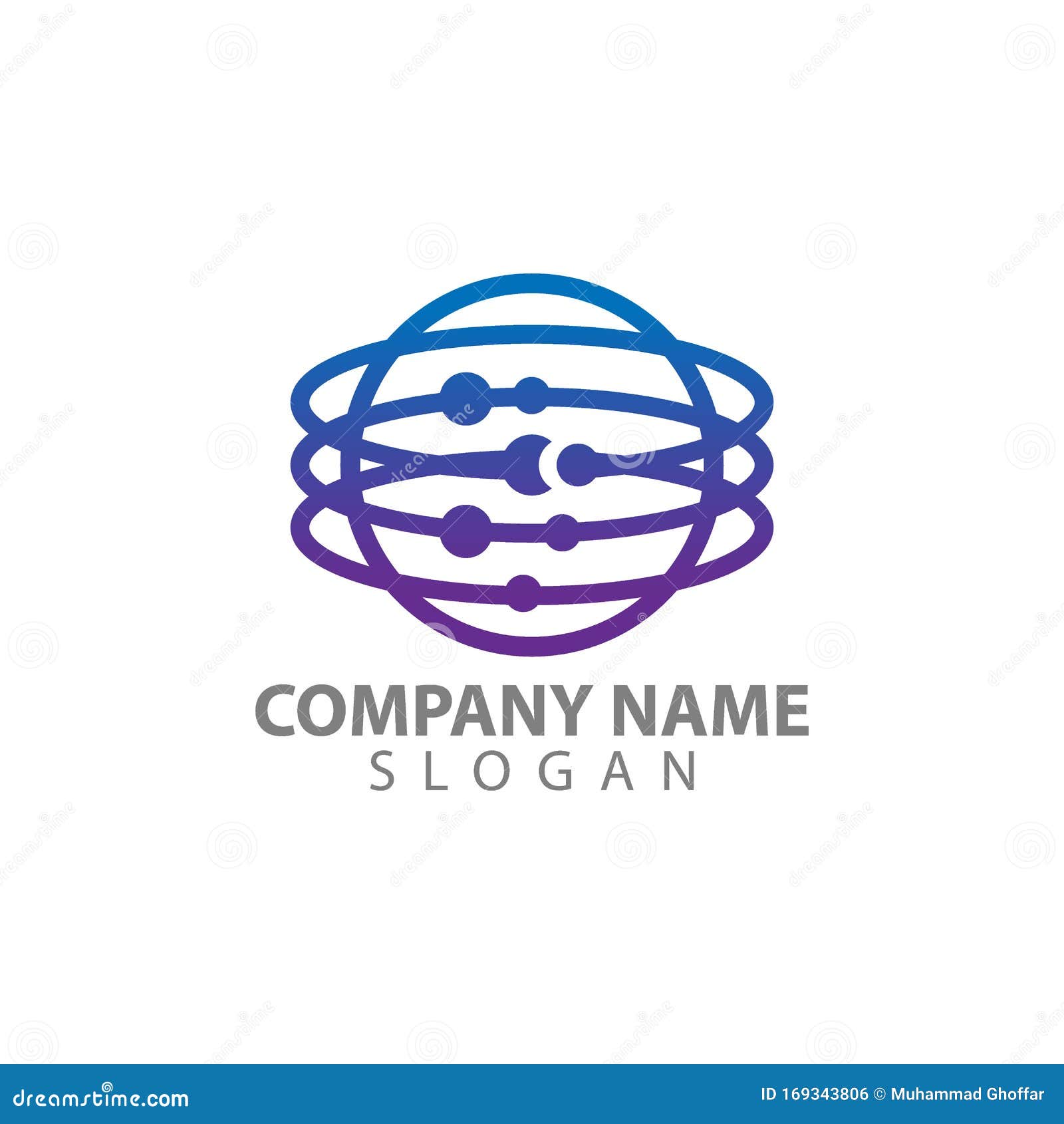 Vector Planet and Orbit Logo Abstract Vector Design. Planet Orbit ...