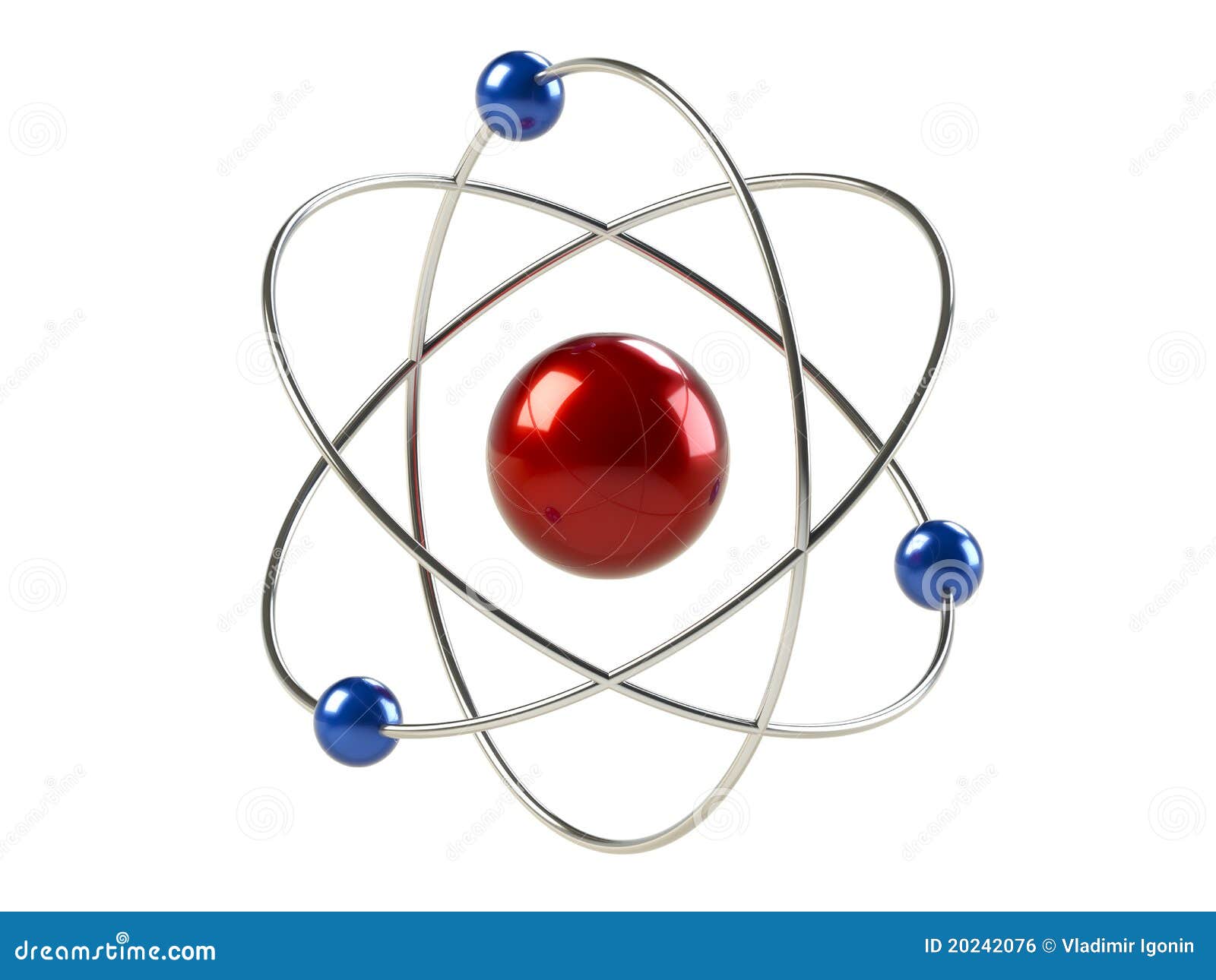 Orbitaal model van atoom stock illustratie. Illustration of pictogram ...