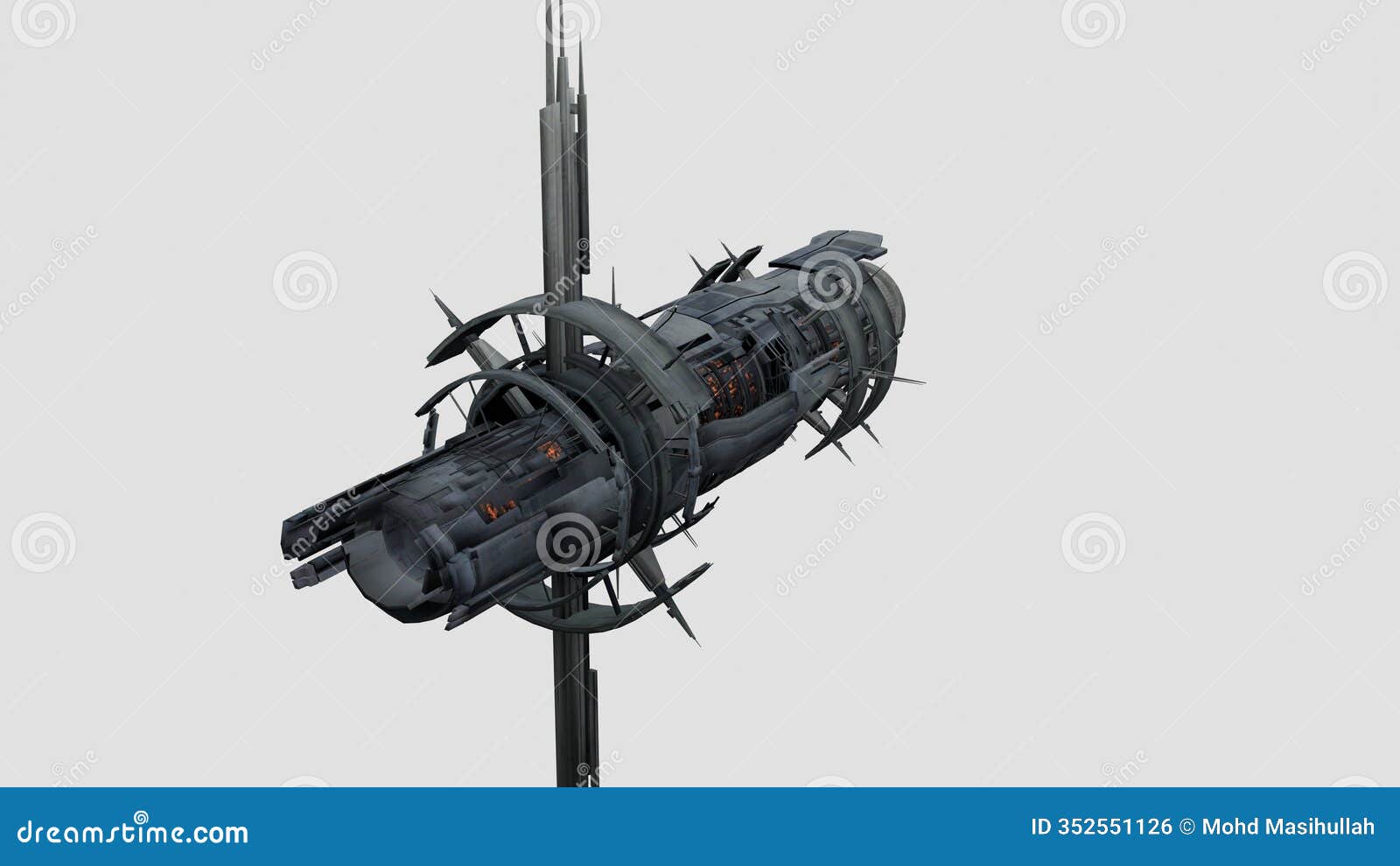 Orbital Camera Crash View with White Background Editorial Photo - Image ...