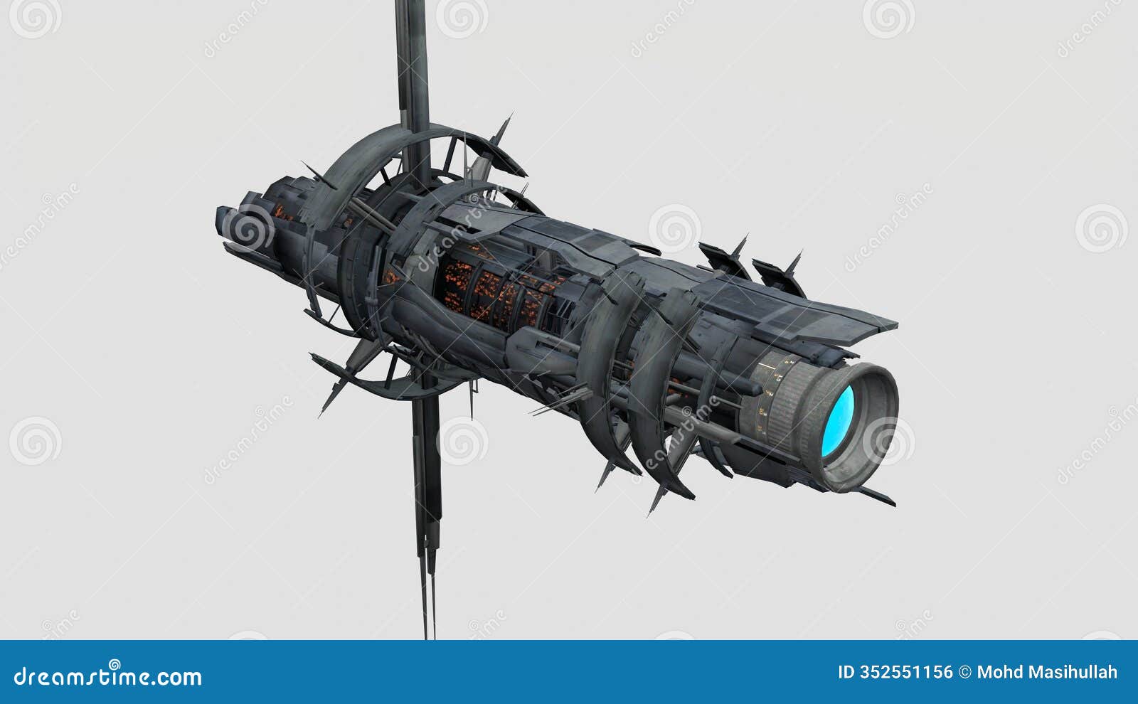 Orbital Camera Crash View with White Background Editorial Photo - Image ...