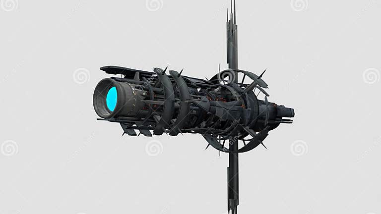 Orbital Camera Crash View with White Background Editorial Photo - Image ...