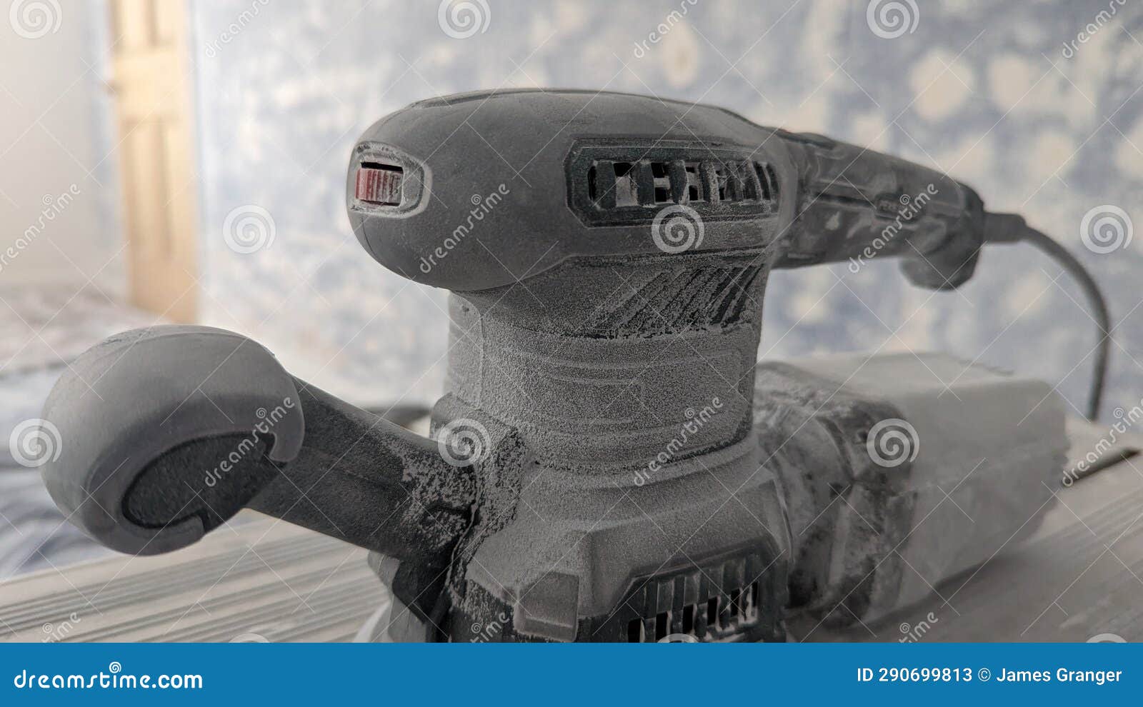 An Orbital Sander Covered in Dust and Paint Stock Image - Image of ...