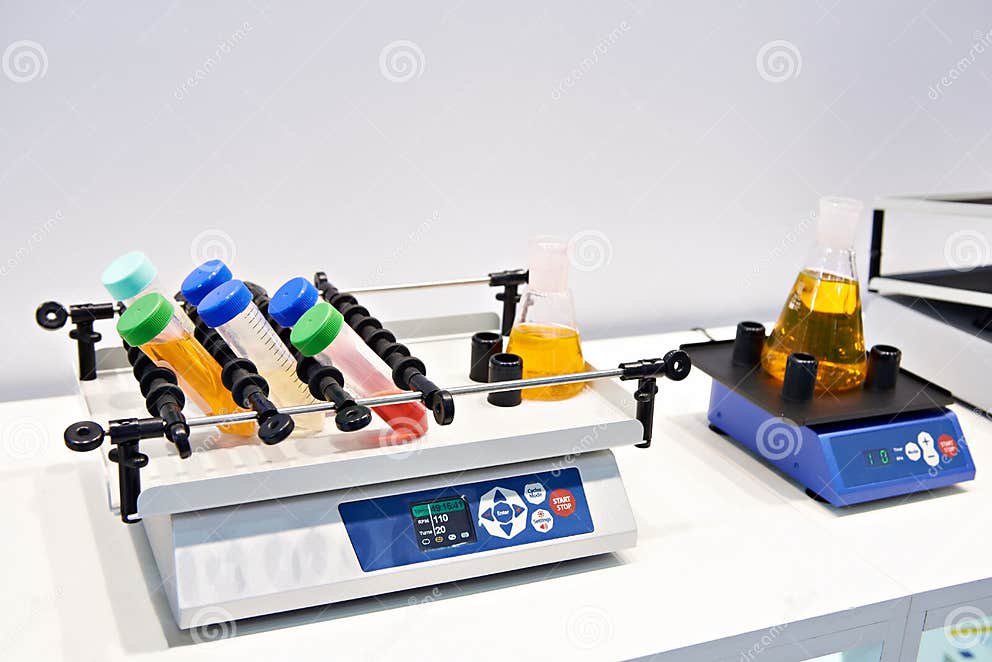 Orbital Shaker for Chemical Laboratory Stock Photo - Image of roller ...