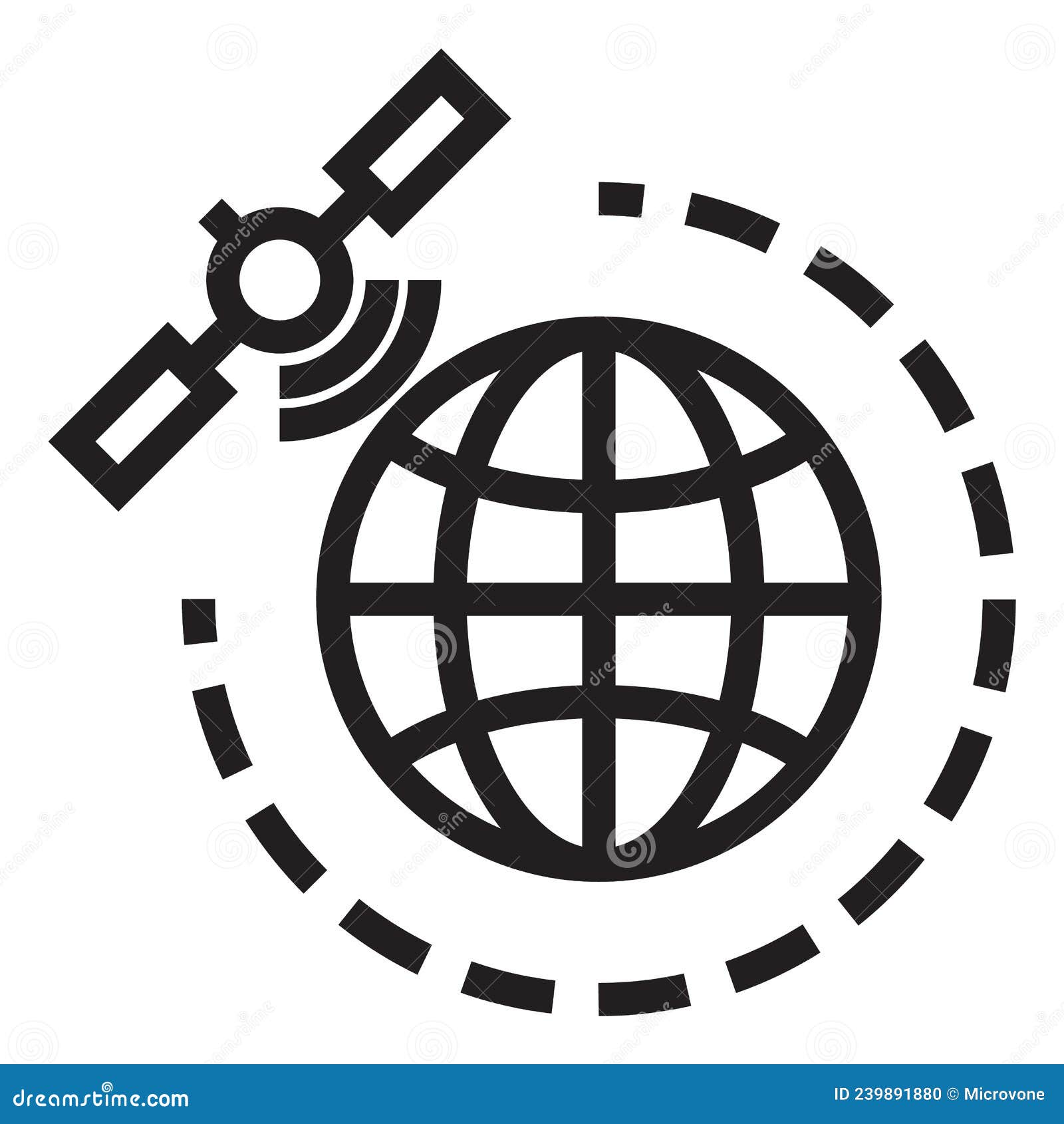 Satellite Icon Vector. Antenna Illustration Sign. Communication Symbol ...