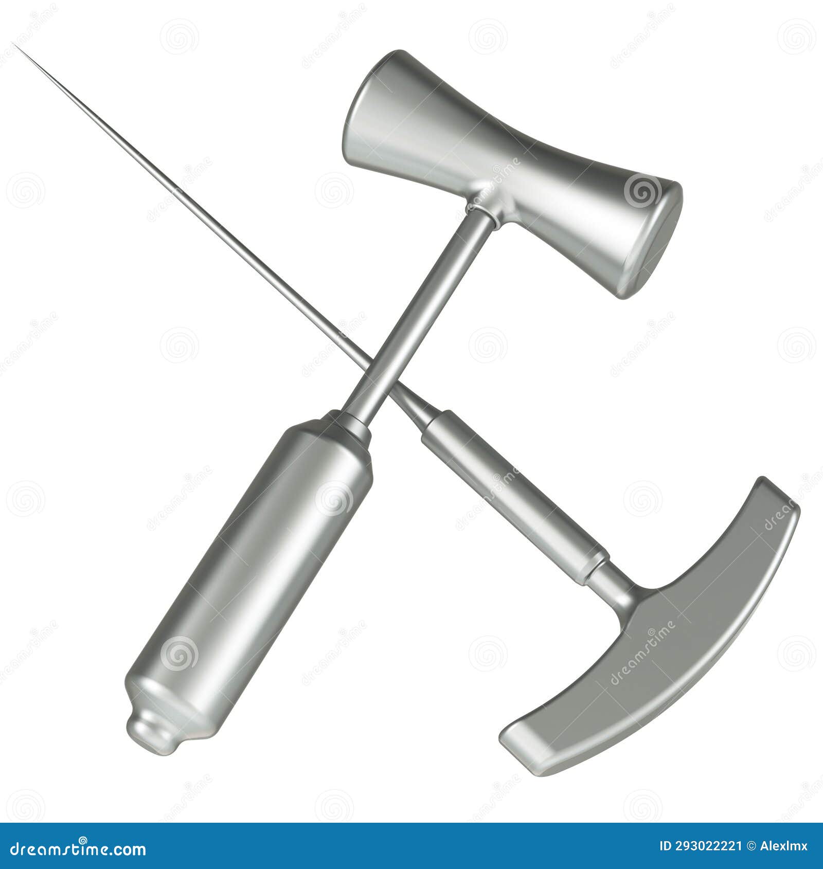 Orbitoclast, Tools for Lobotomie. 3D Rendering Stock Illustration ...