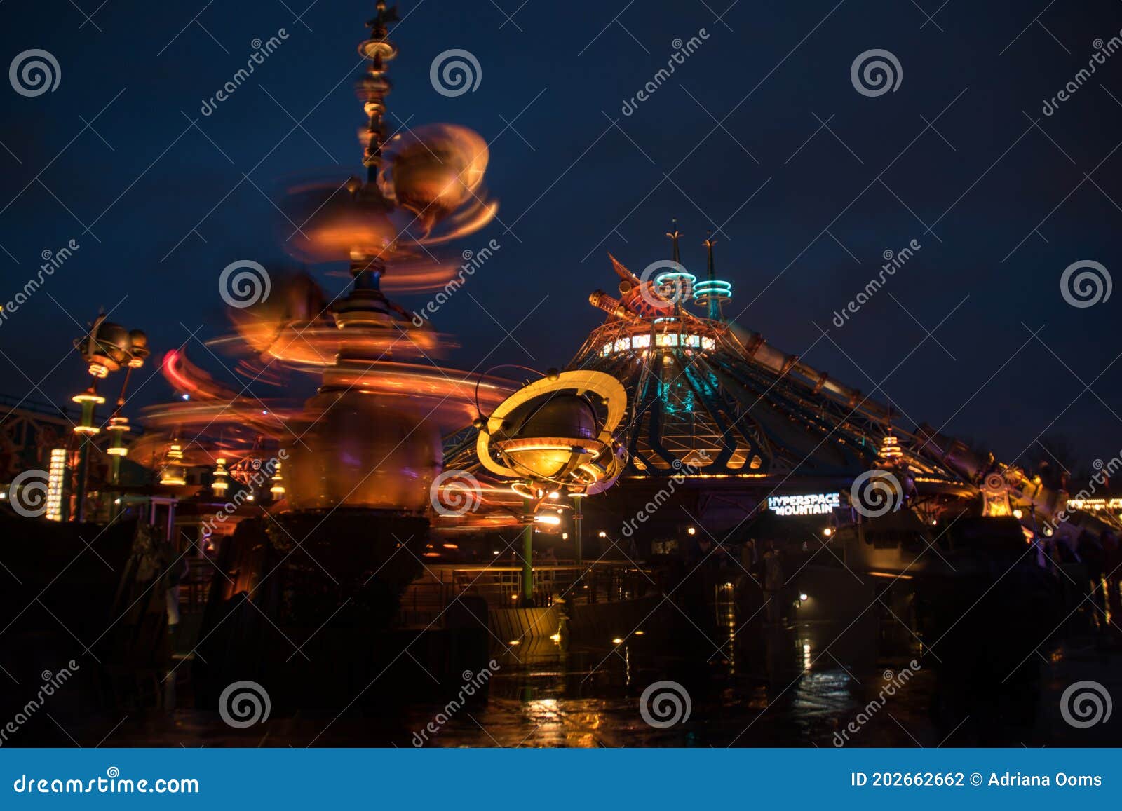 Orbitron at night editorial photography. Image of orbitron - 202662662