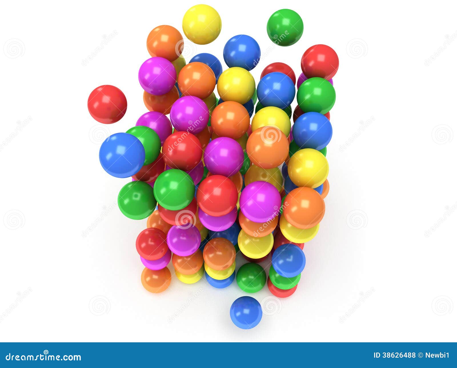 Orbs Block. Assembling Concept. on White. Stock Illustration ...