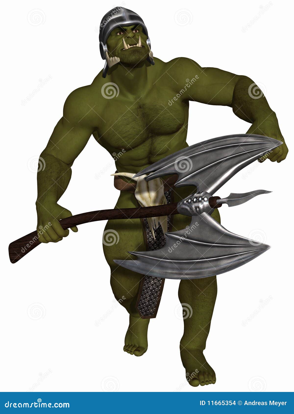 Orc - Fantasy Figure stock illustration. Illustration of troll - 11665354