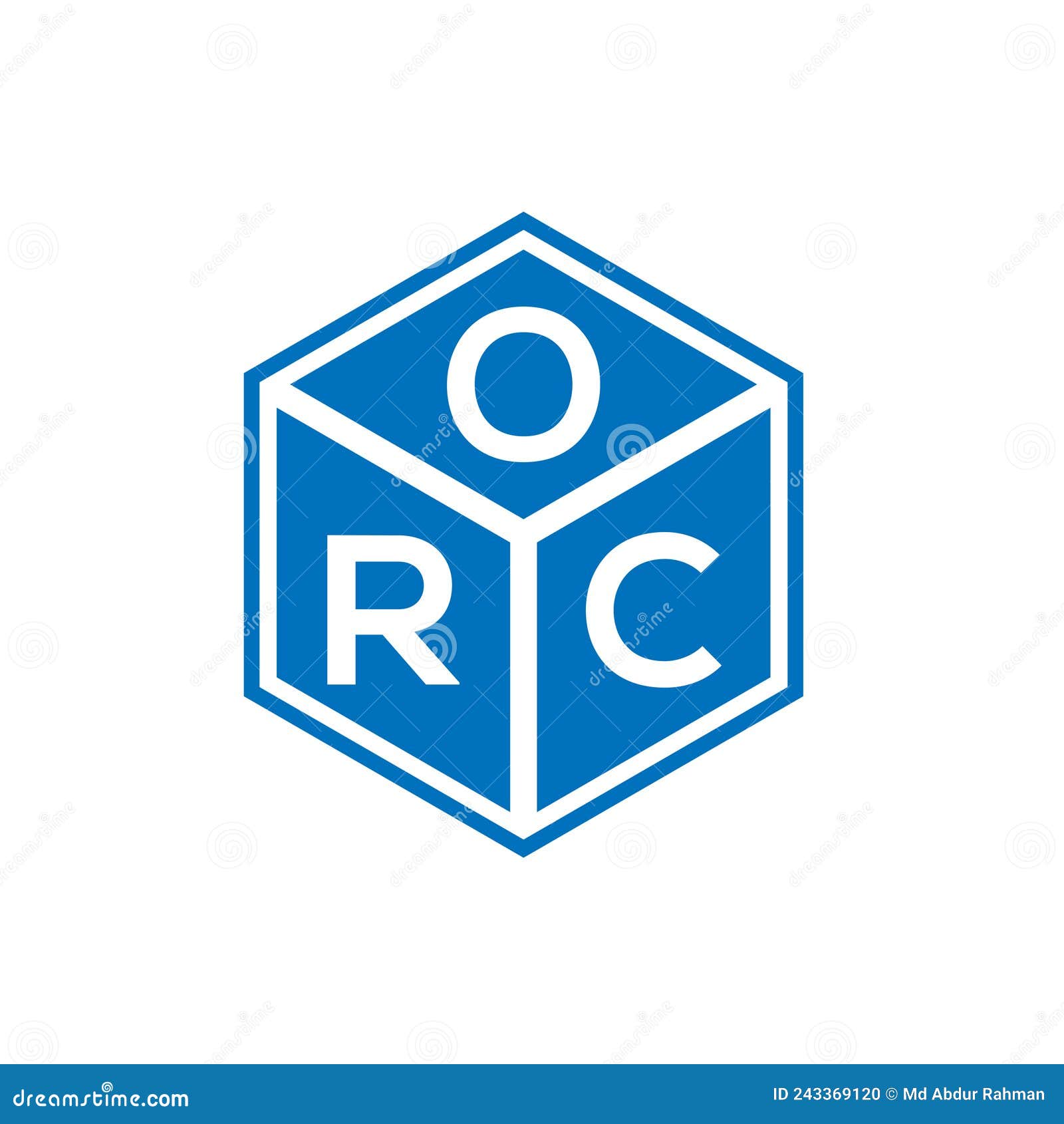 ORC Letter Logo Design on Black Background. ORC Creative Initials ...