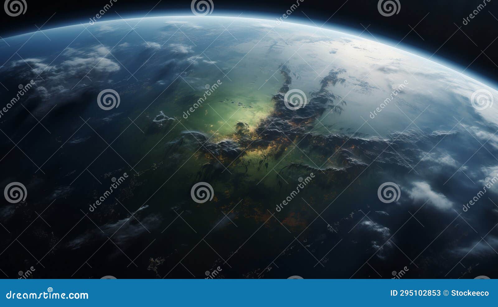 Orc S Colossal Silhouette: a Hyperrealistic View of Earth S Global ...