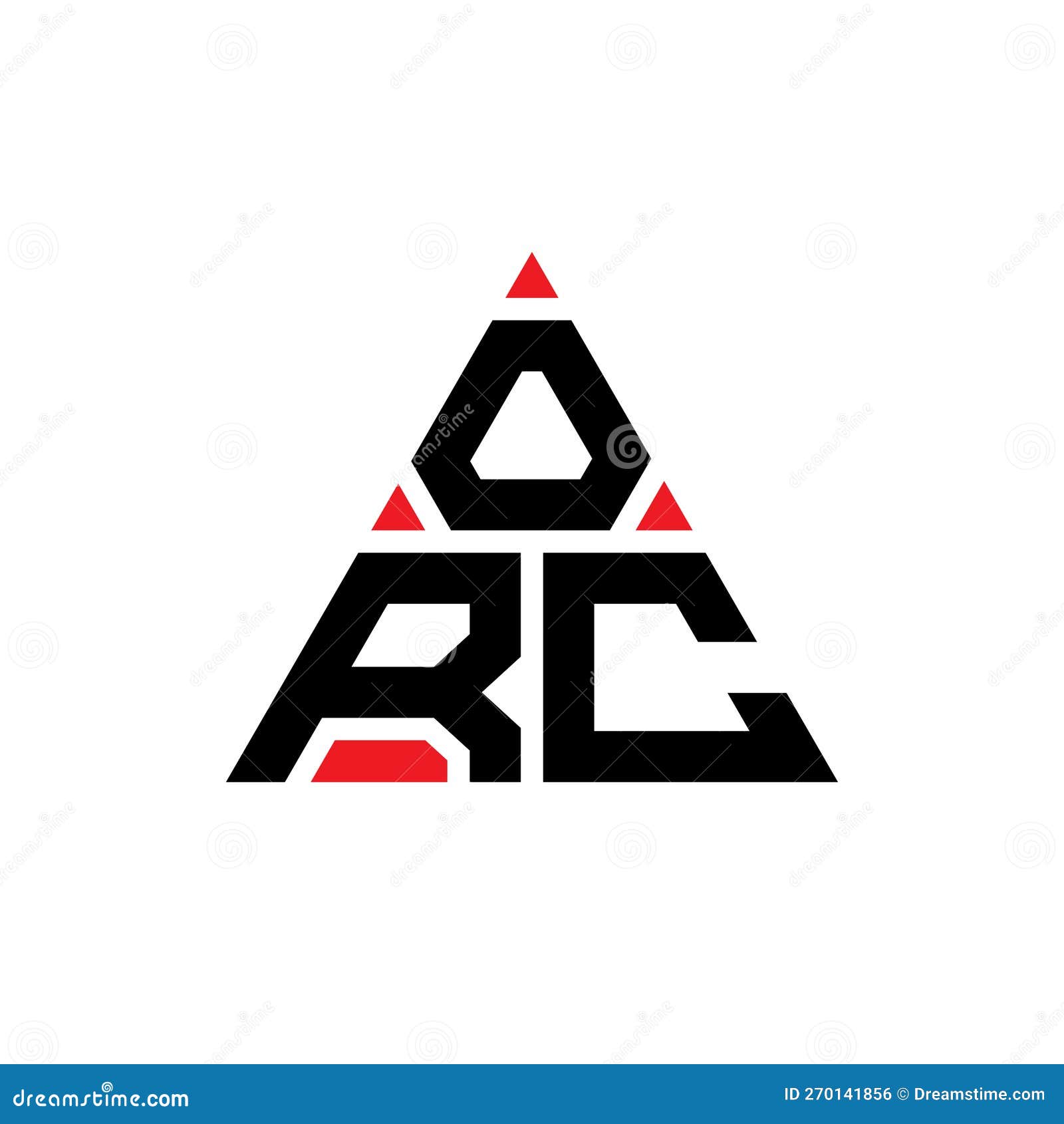 ORC Triangle Letter Logo Design with Triangle Shape. ORC Triangle Logo ...