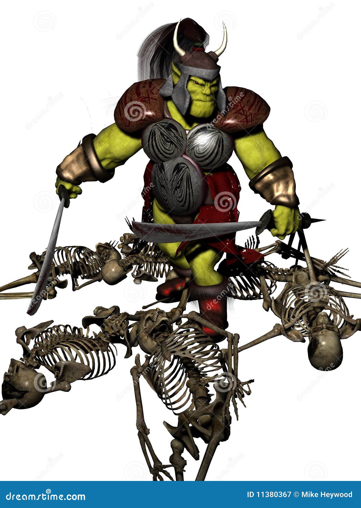 Orc Warrior stock illustration. Illustration of defend - 11380367