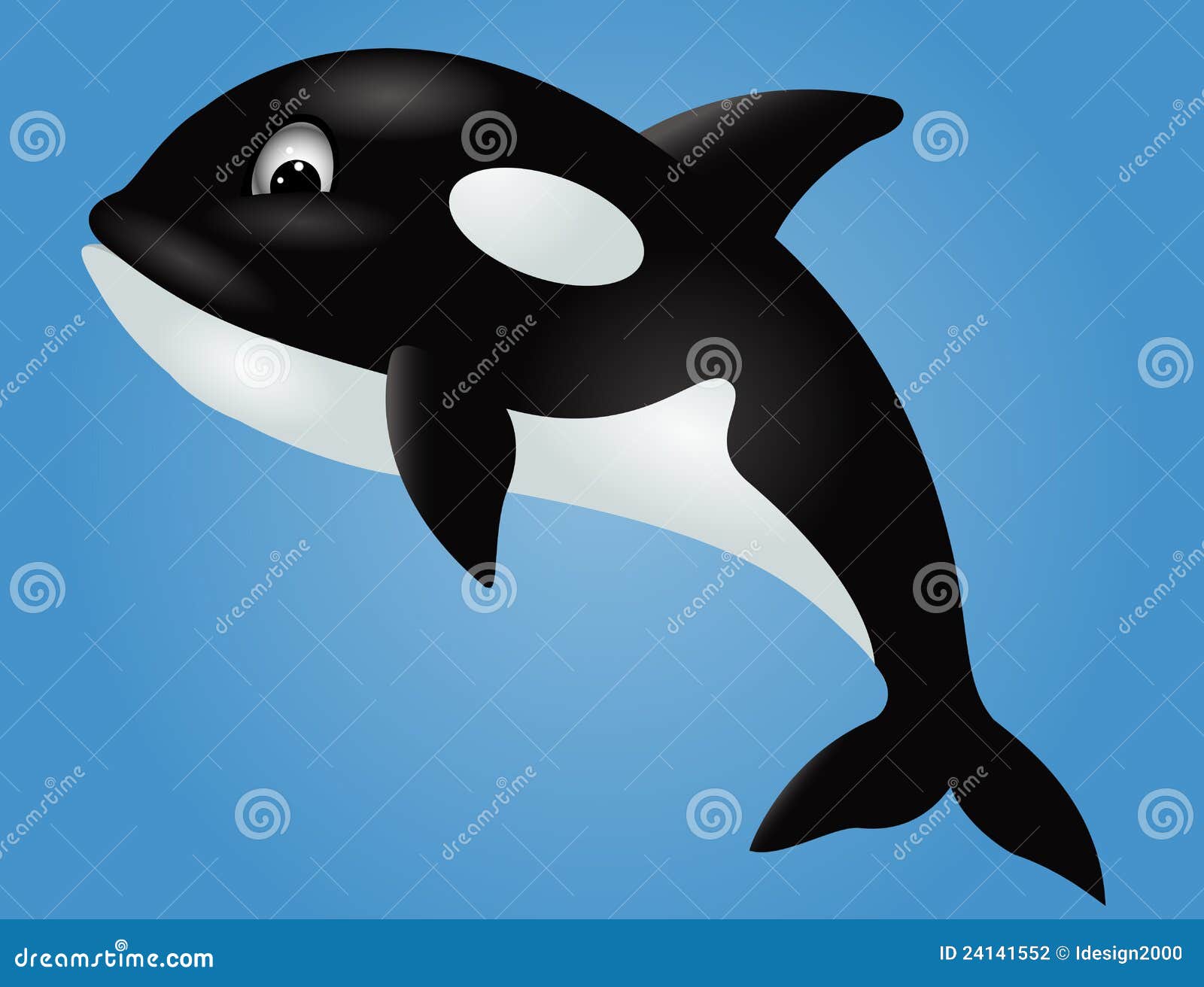 Orca cartoon stock illustration. Illustration of animal - 24141552