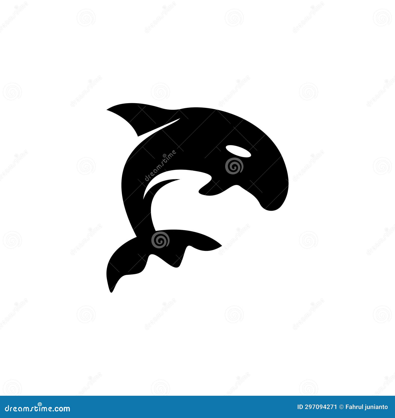Orca Icon and Symbol Vector Template Illustration Stock Illustration ...