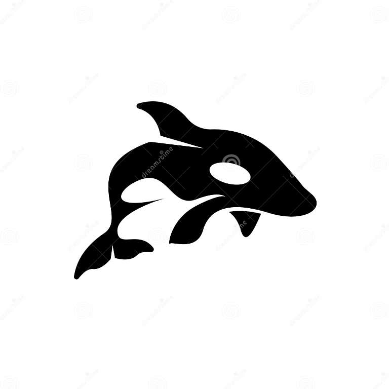 Orca Icon and Symbol Vector Template Illustration Stock Vector ...