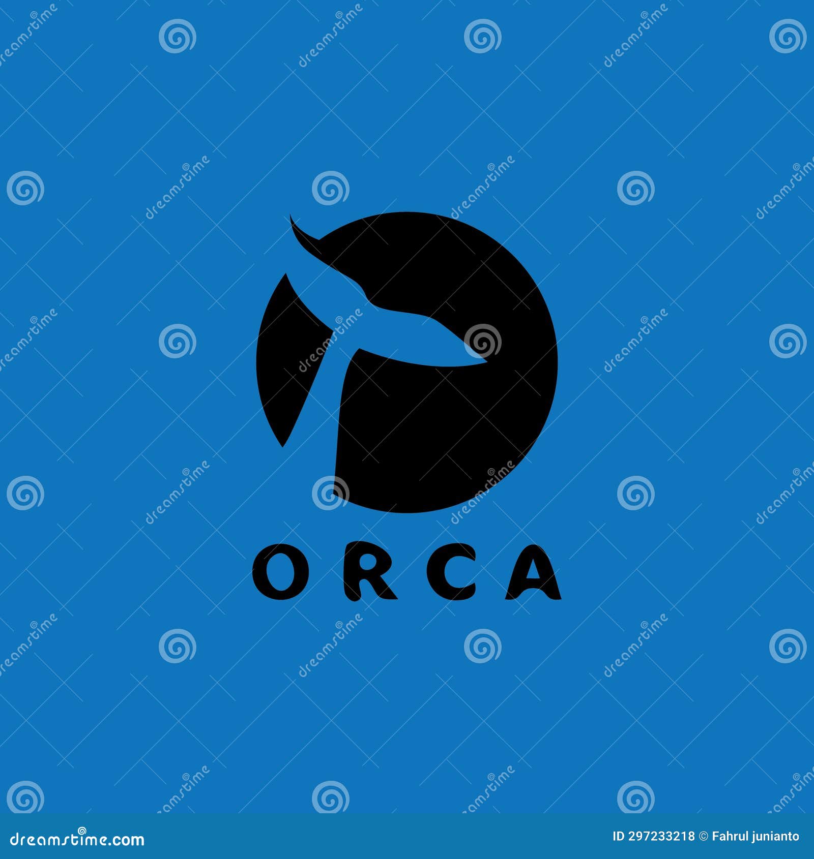 Orca Icon and Symbol Vector Template Illustration Stock Vector ...