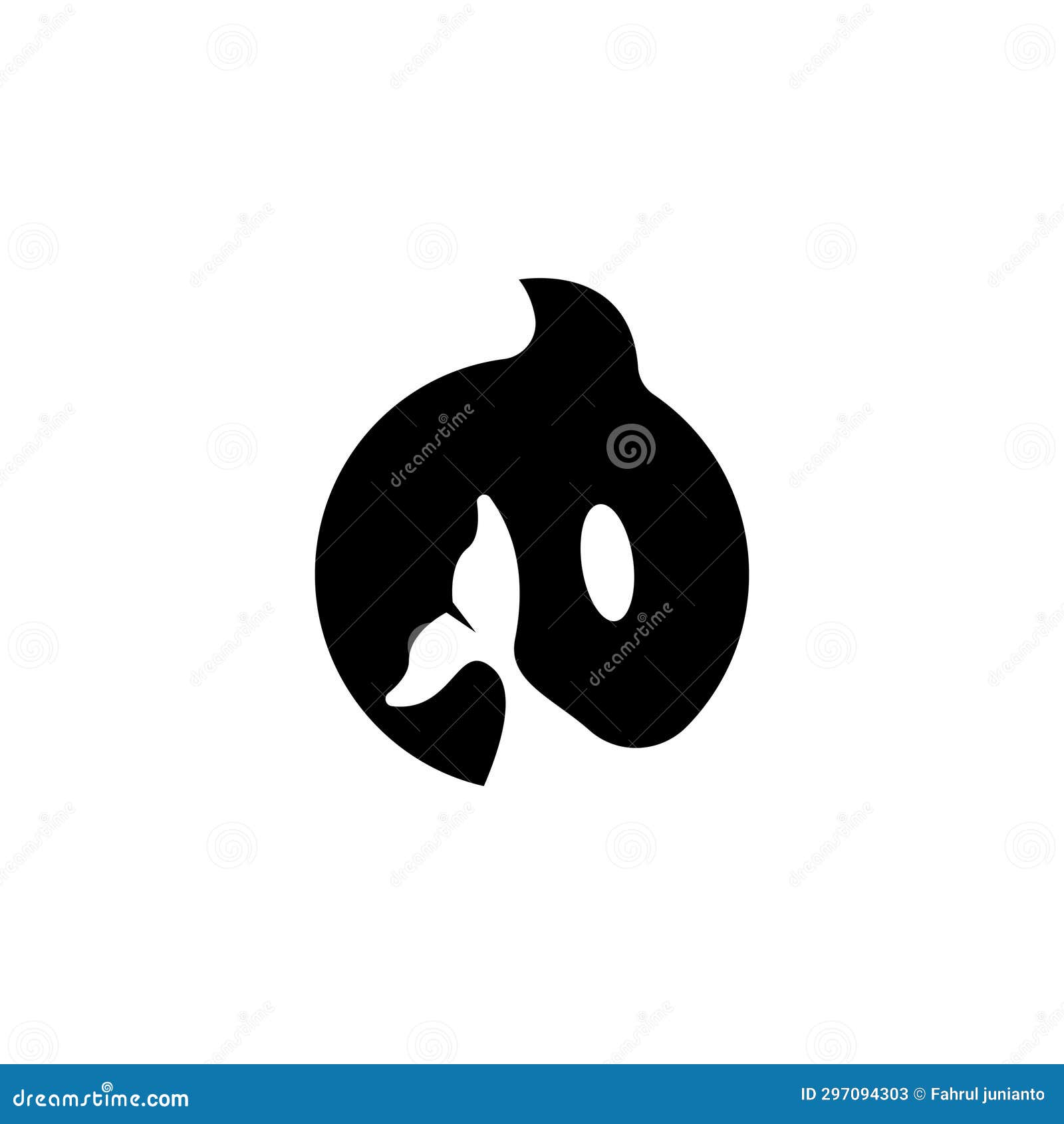 Orca Icon and Symbol Vector Template Illustration Stock Vector ...