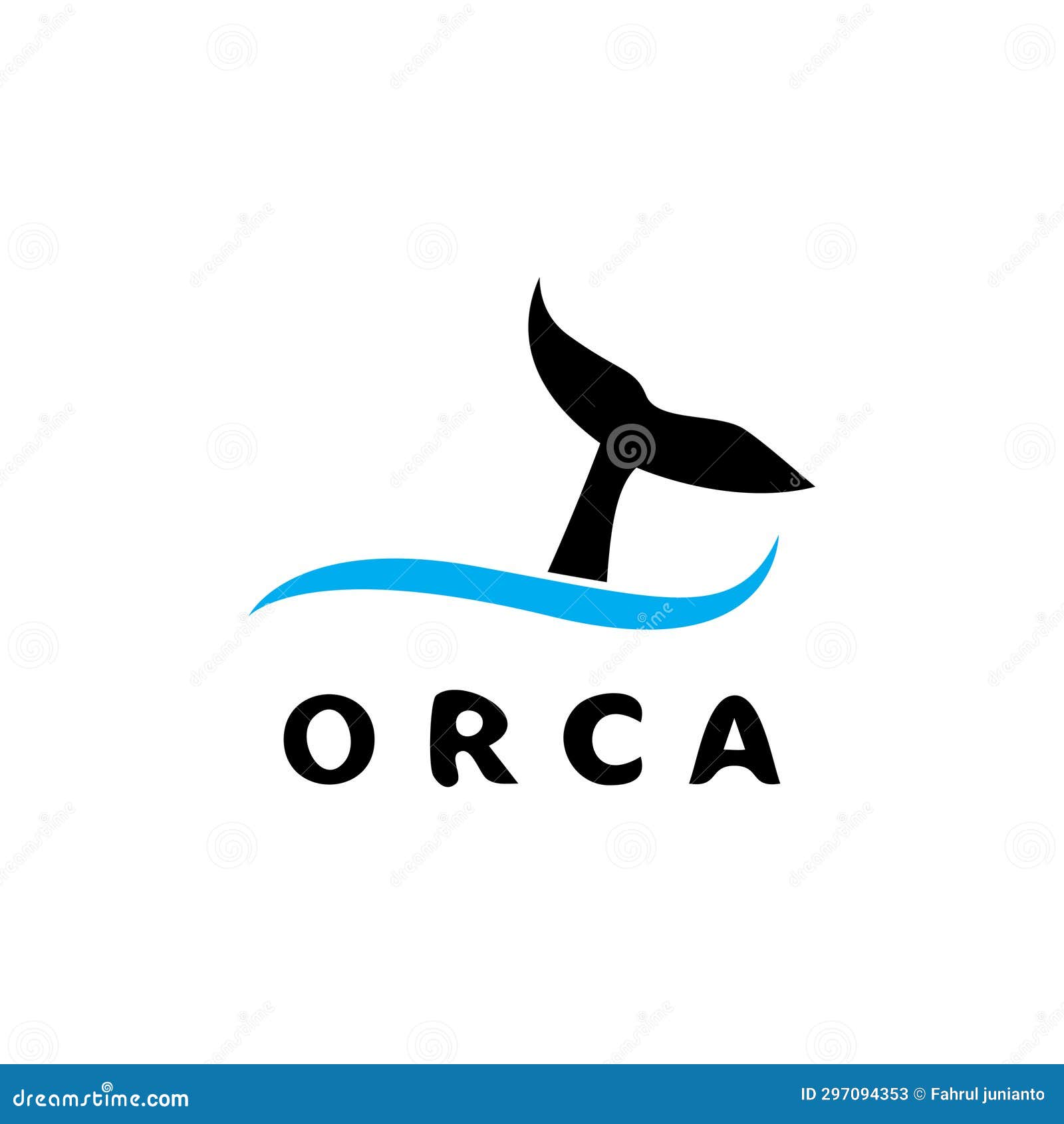 Orca Icon and Symbol Vector Template Illustration Stock Vector ...