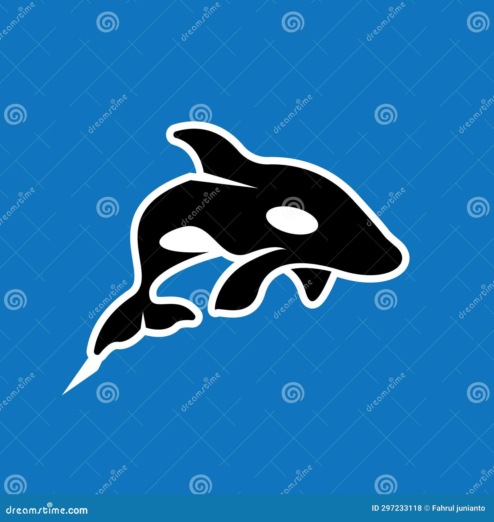 Orca Icon and Symbol Vector Template Illustration Stock Vector ...