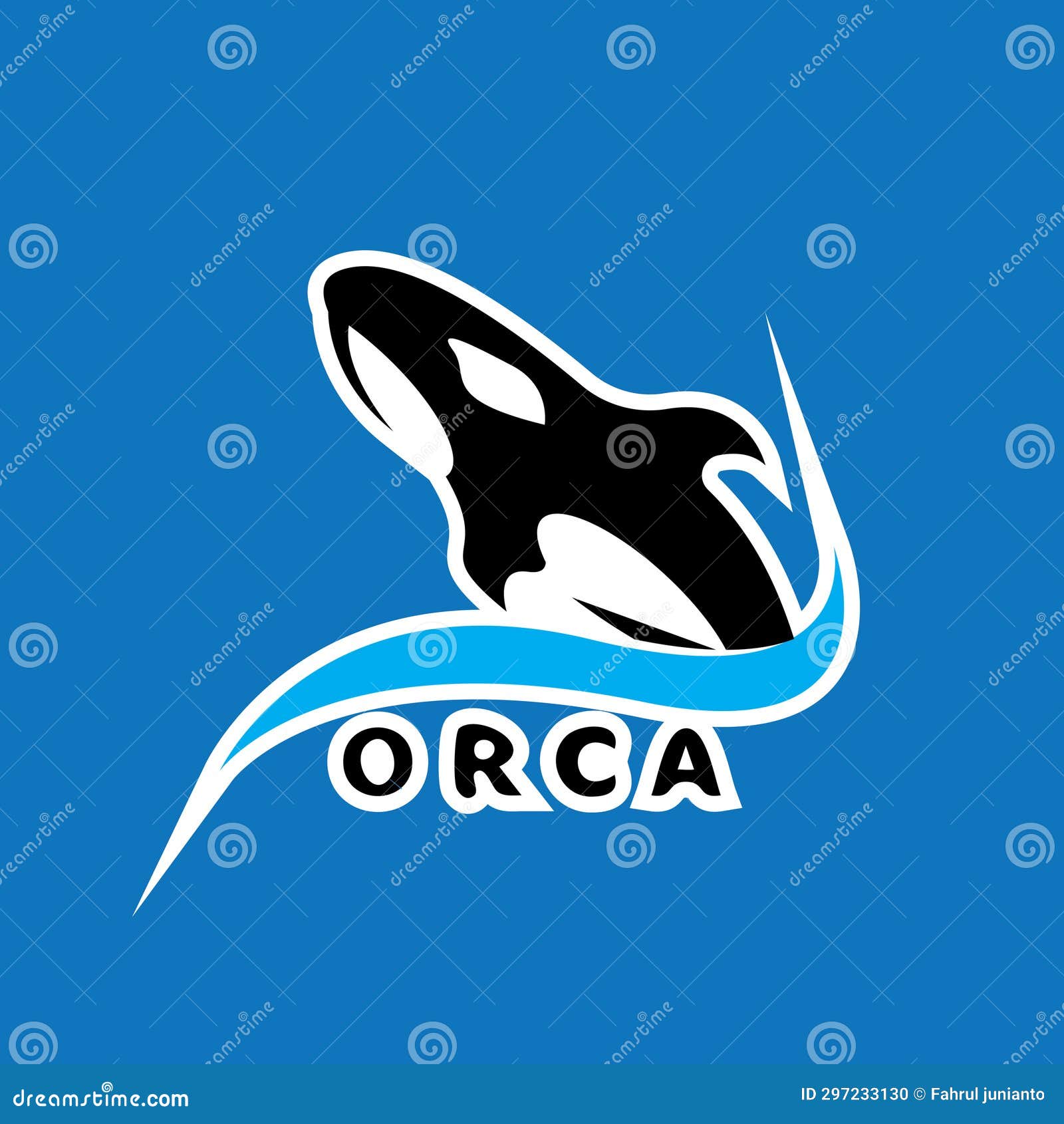 Orca Icon and Symbol Vector Template Illustration Stock Vector ...