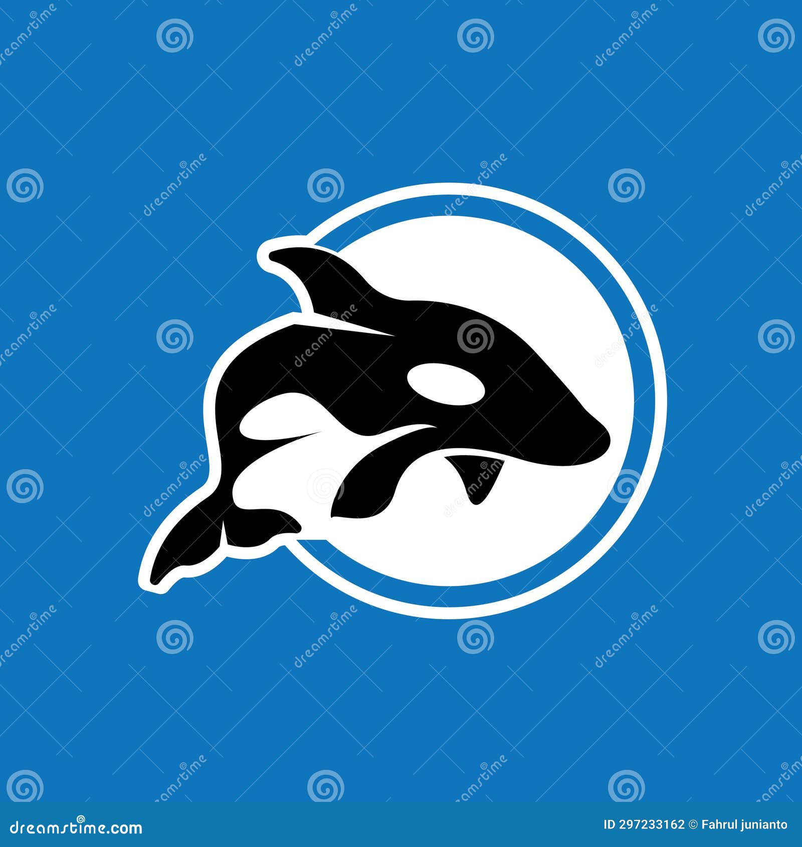Orca Icon and Symbol Vector Template Illustration Stock Vector ...