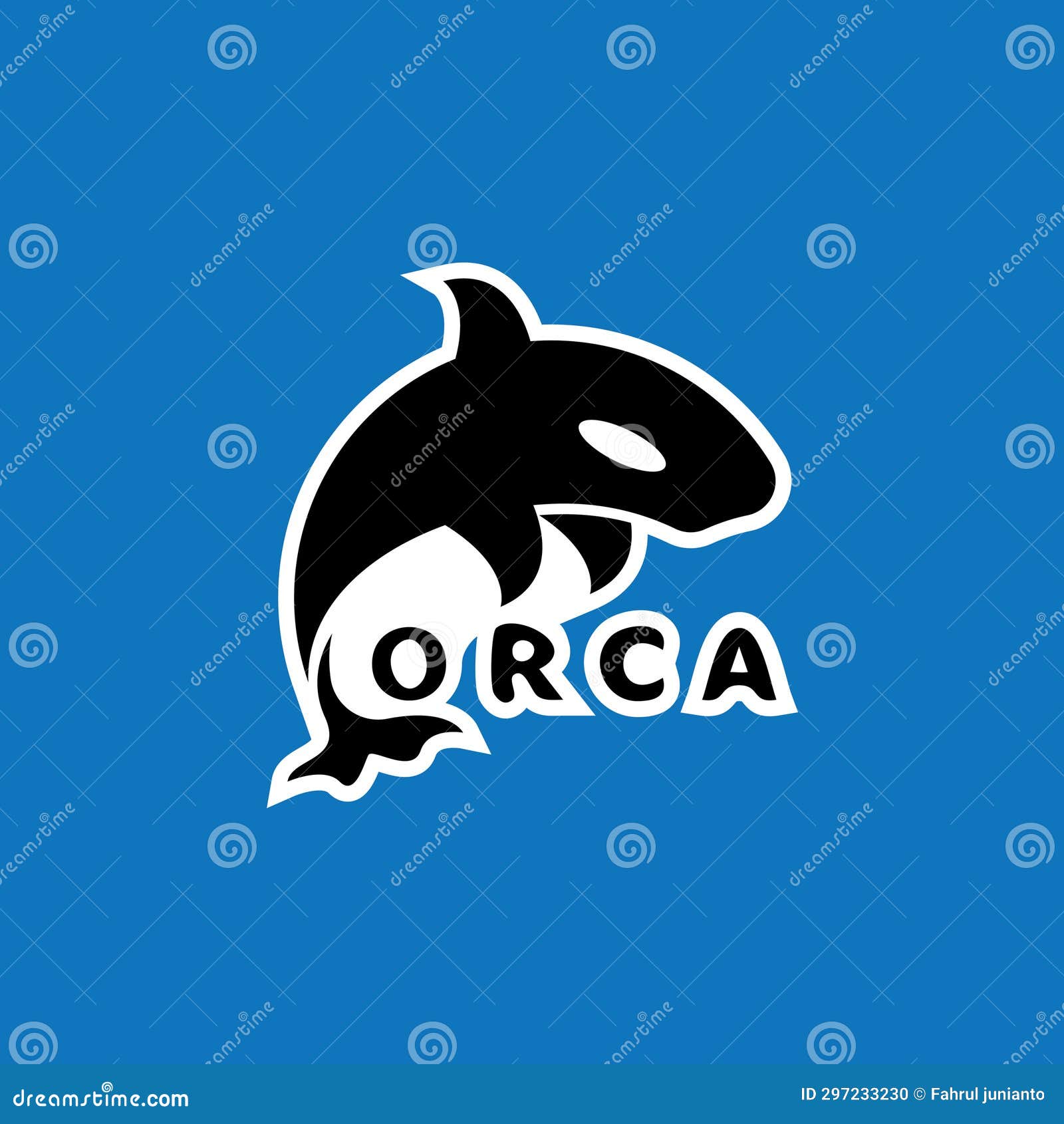 Orca Icon and Symbol Vector Template Illustration Stock Vector ...