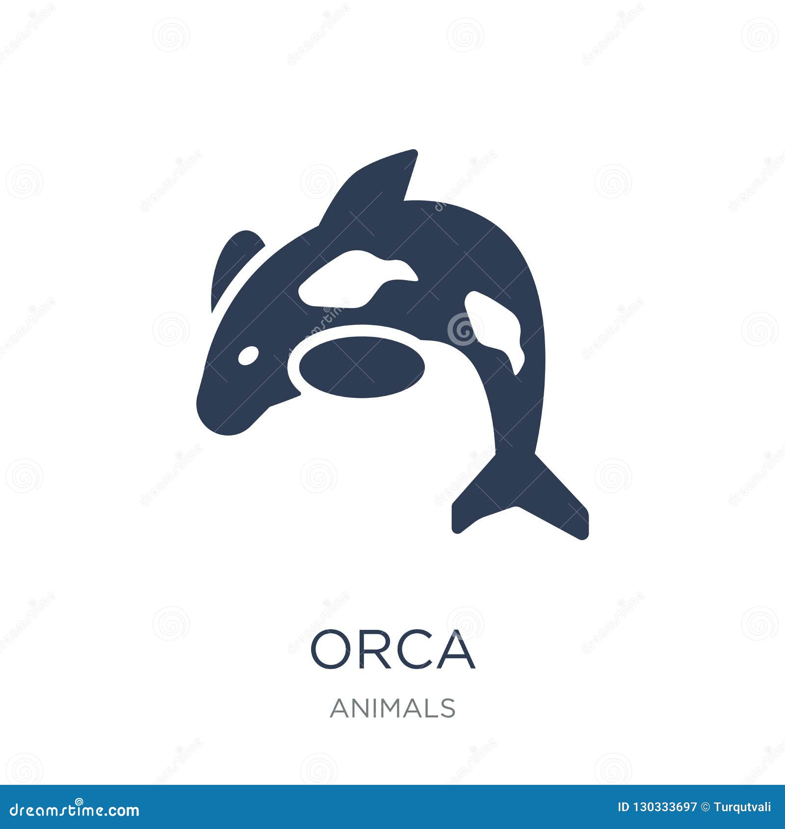 Orca Icon. Trendy Flat Vector Orca Icon on White Background from Stock ...