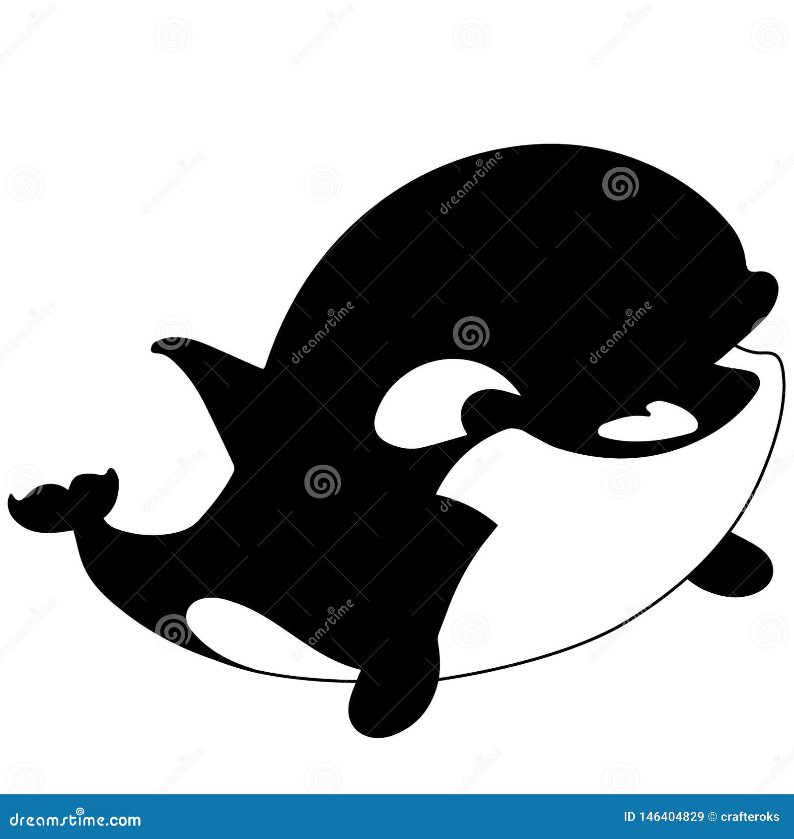 Orca Killer Whale Illustration by Crafteroks Stock Vector ... Orca Killer Whale Illustration by Crafteroks Stock Vector ...