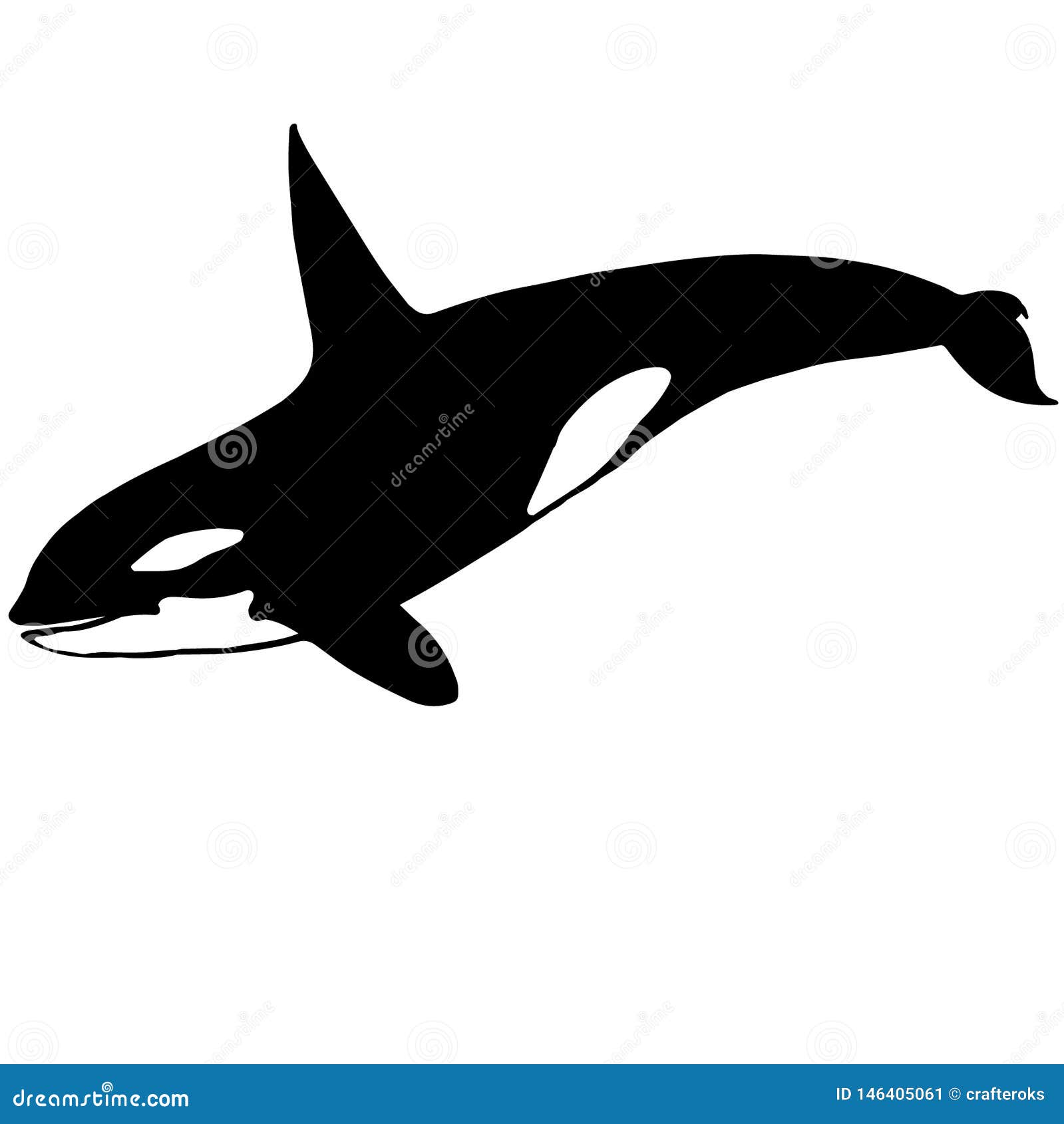 Orca Killer Whale Illustration by Crafteroks Stock Vector ... Orca Killer Whale Illustration by Crafteroks Stock Vector ...