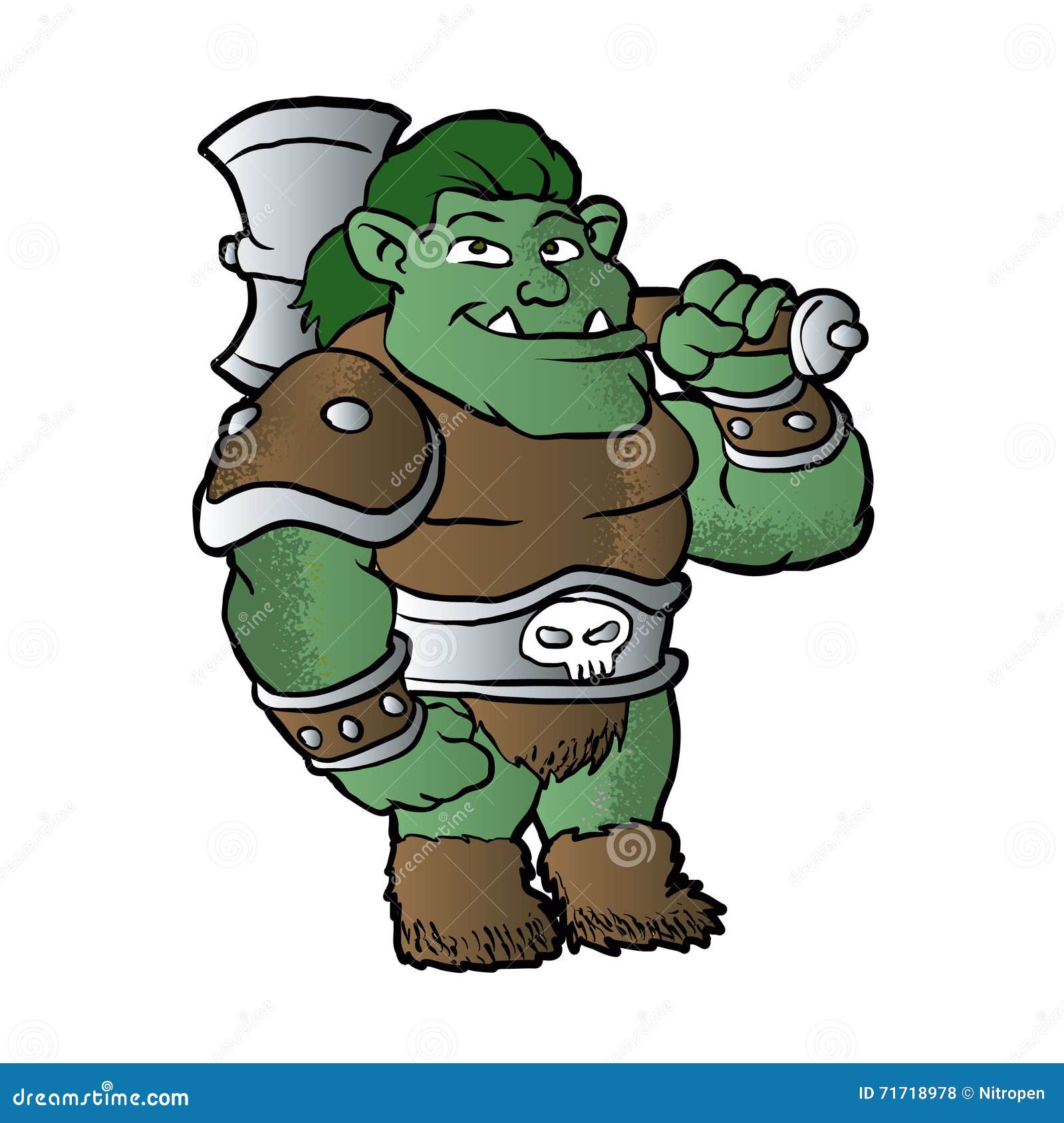 Orca muscular na armadura ilustração do vetor. Ilustração de forte ...