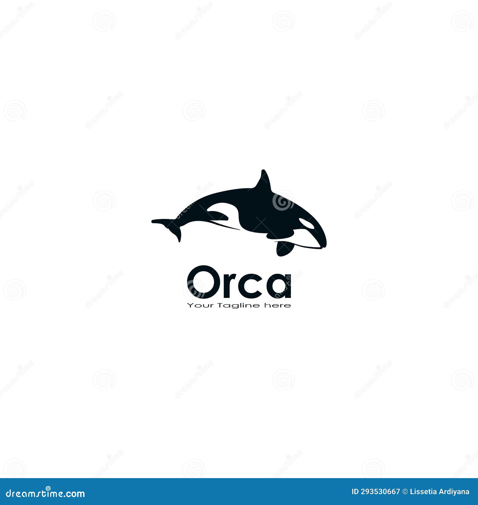 Orca Whale Logo Vector Graphics Stock Vector - Illustration of logotype ...