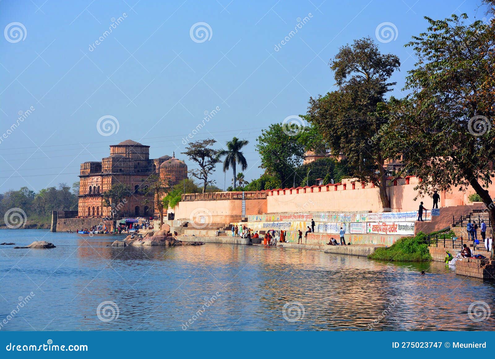 Orchha Fort Complex Comprises Several Formidable Structures Stock Image ...