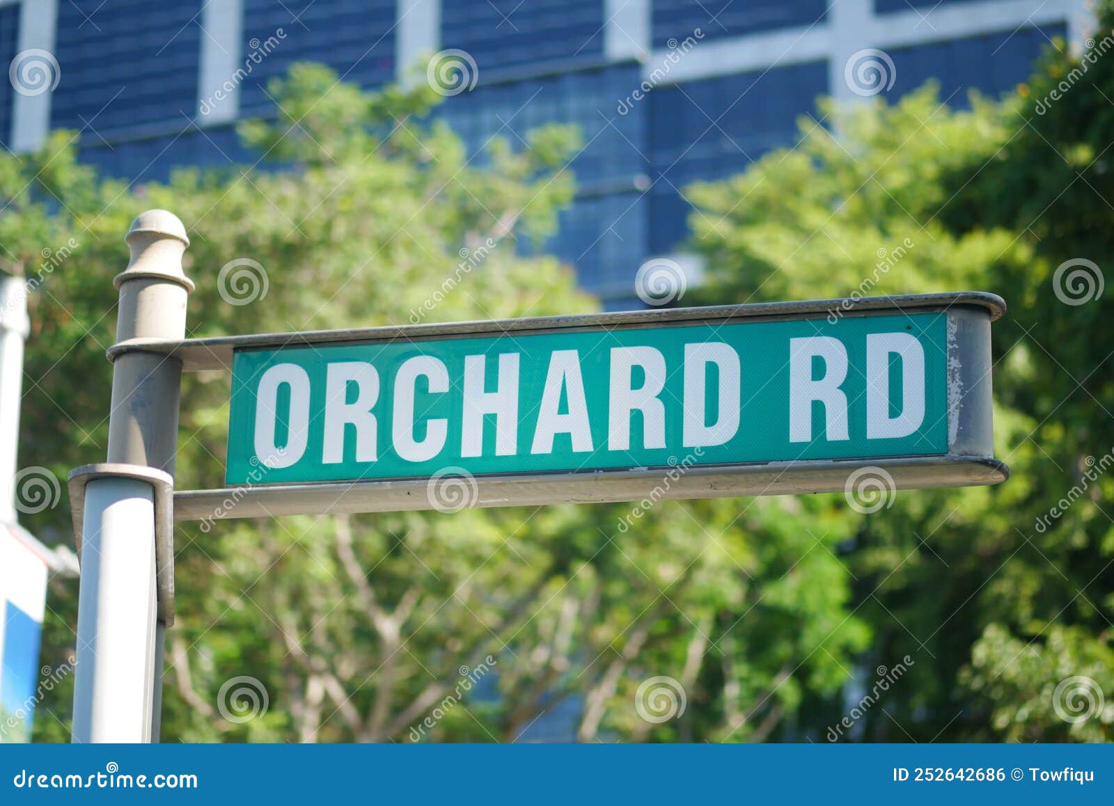 Orchad Road Sing and Buildings Stock Photo - Image of text, downtown ...