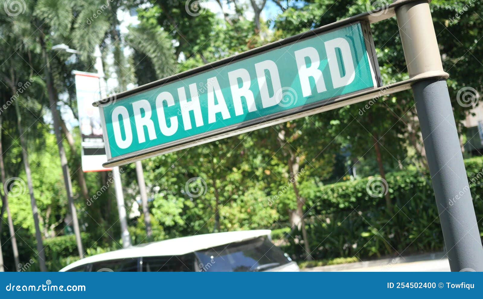 Orchad Road Sing and Buildings Stock Footage - Video of modern, outdoor ...