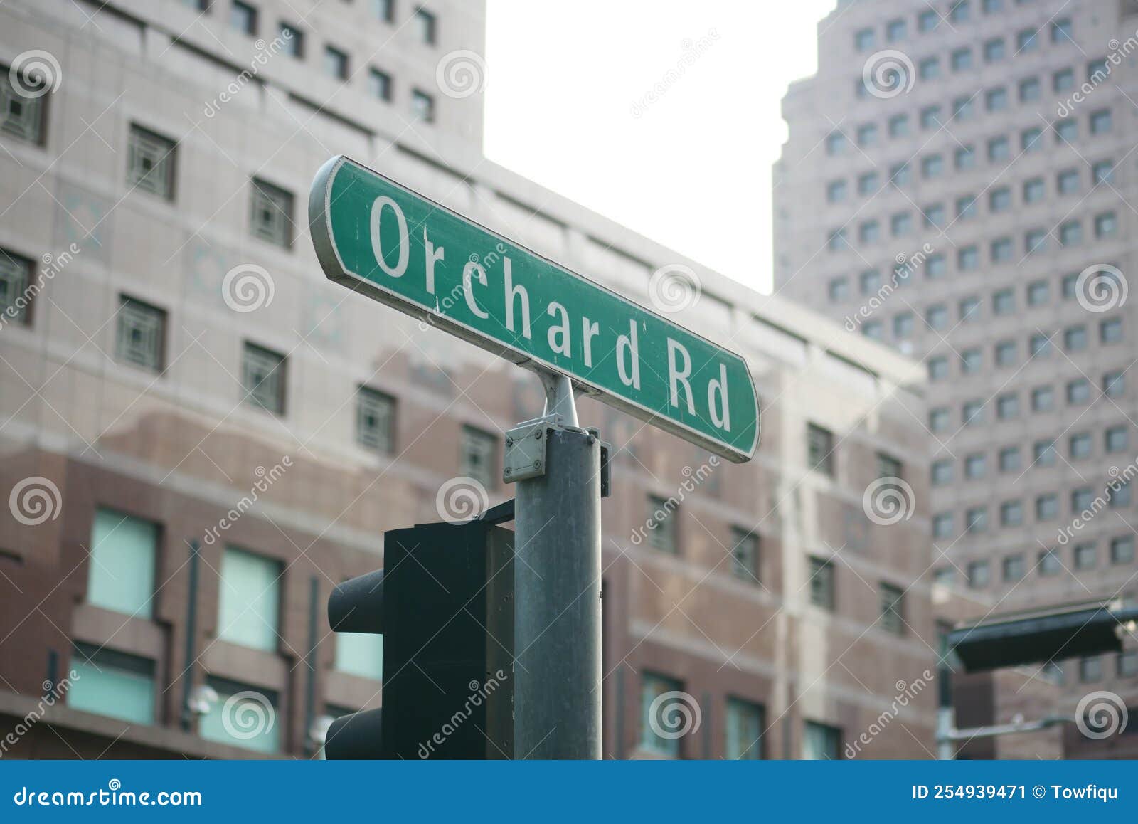Orchad Road Sing and Buildings Stock Image - Image of dock, travel ...