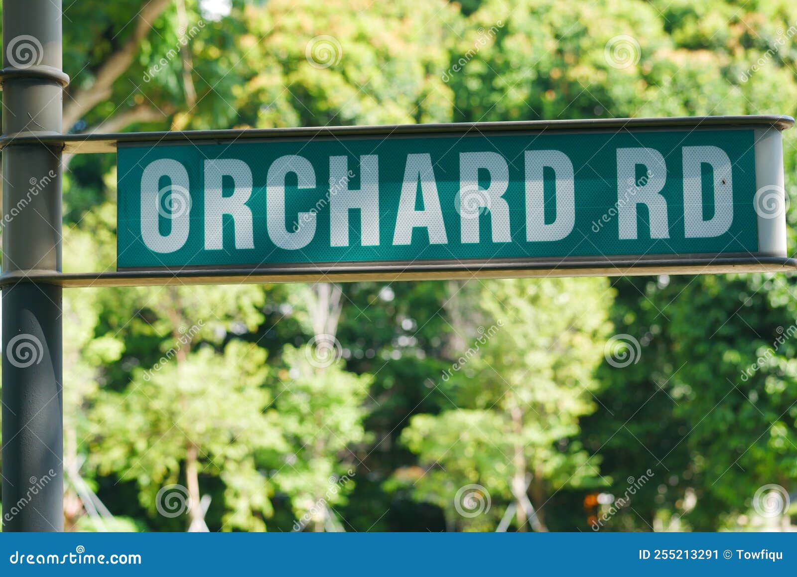 Orchad Road Sing and Buildings Stock Image - Image of tower, office ...
