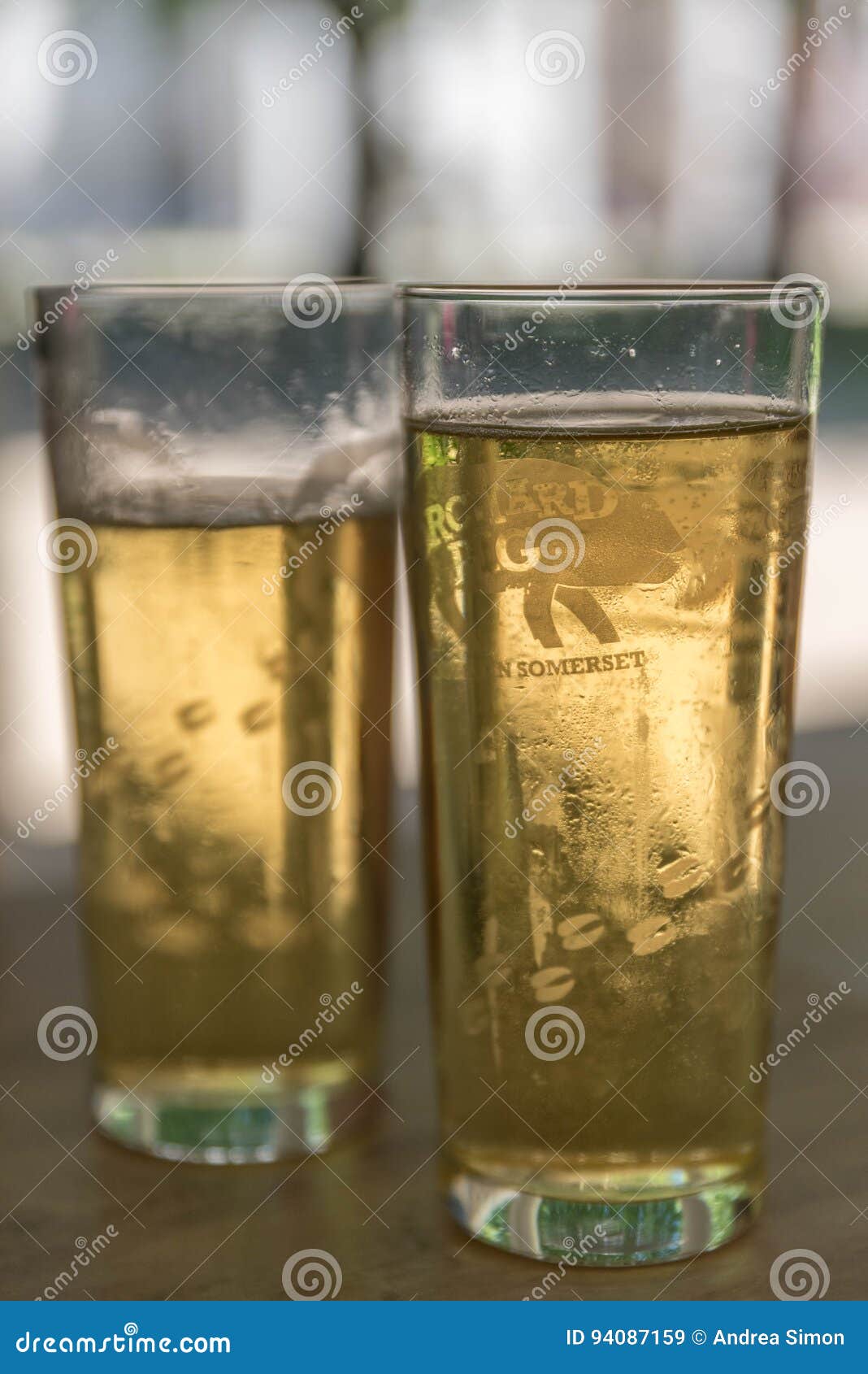 Orchard Pig Cider Pint Glass Editorial Stock Image - Image of freshness ...