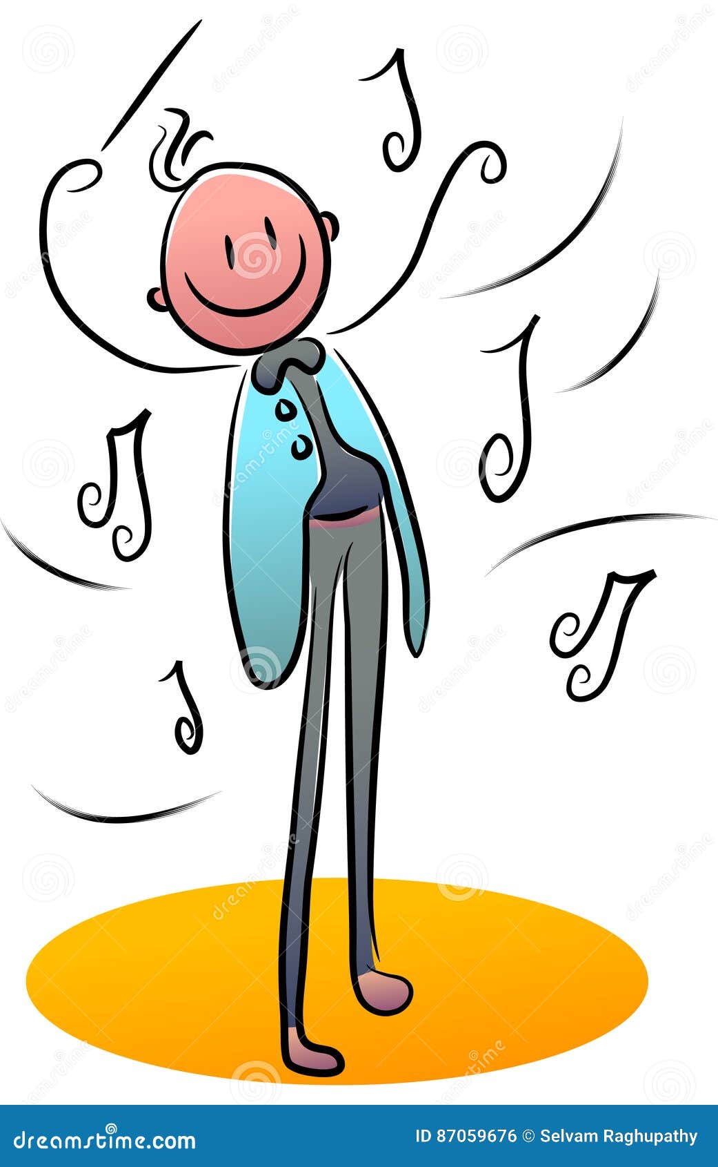 Orchestra conductor stock vector. Illustration of active - 87059676