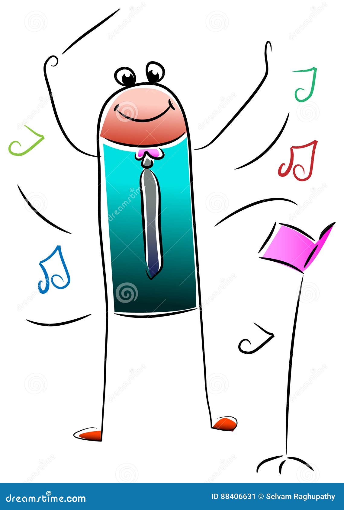 Orchestra conductor stock vector. Illustration of child - 88406631