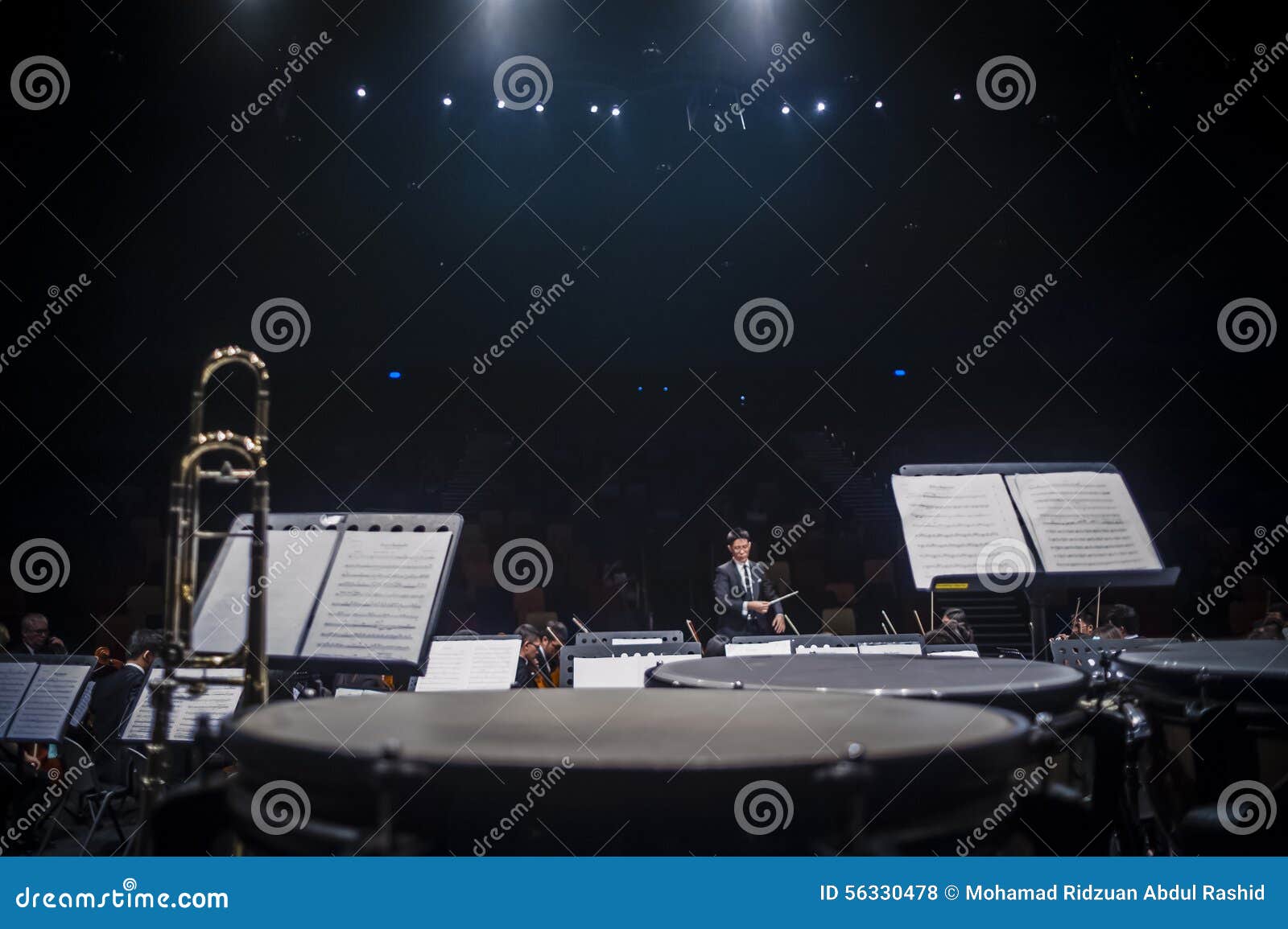 Orchestra Conductor editorial stock photo. Image of instruments - 56330478