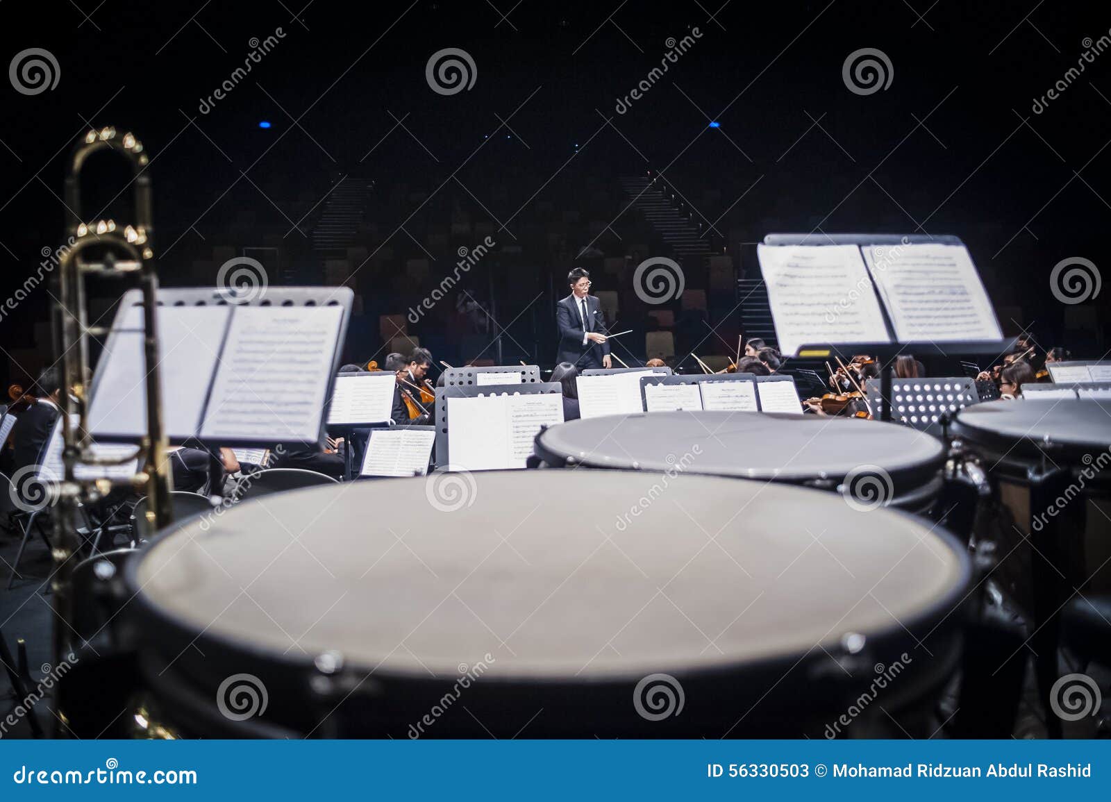 Orchestra Conductor editorial stock photo. Image of instruments - 56330503