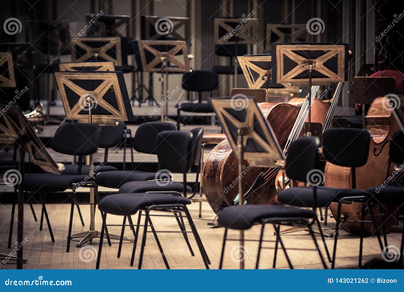 Orchestra Empty Seats on a Stage Stock Photo - Image of sound, seat ...
