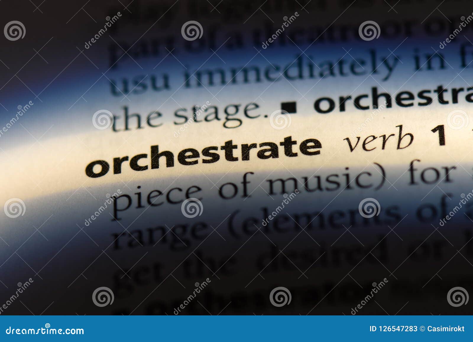 Orchestrate stock image. Image of english, dictionary - 126547283 Orchestrate stock image. Image of english, dictionary - 126547283