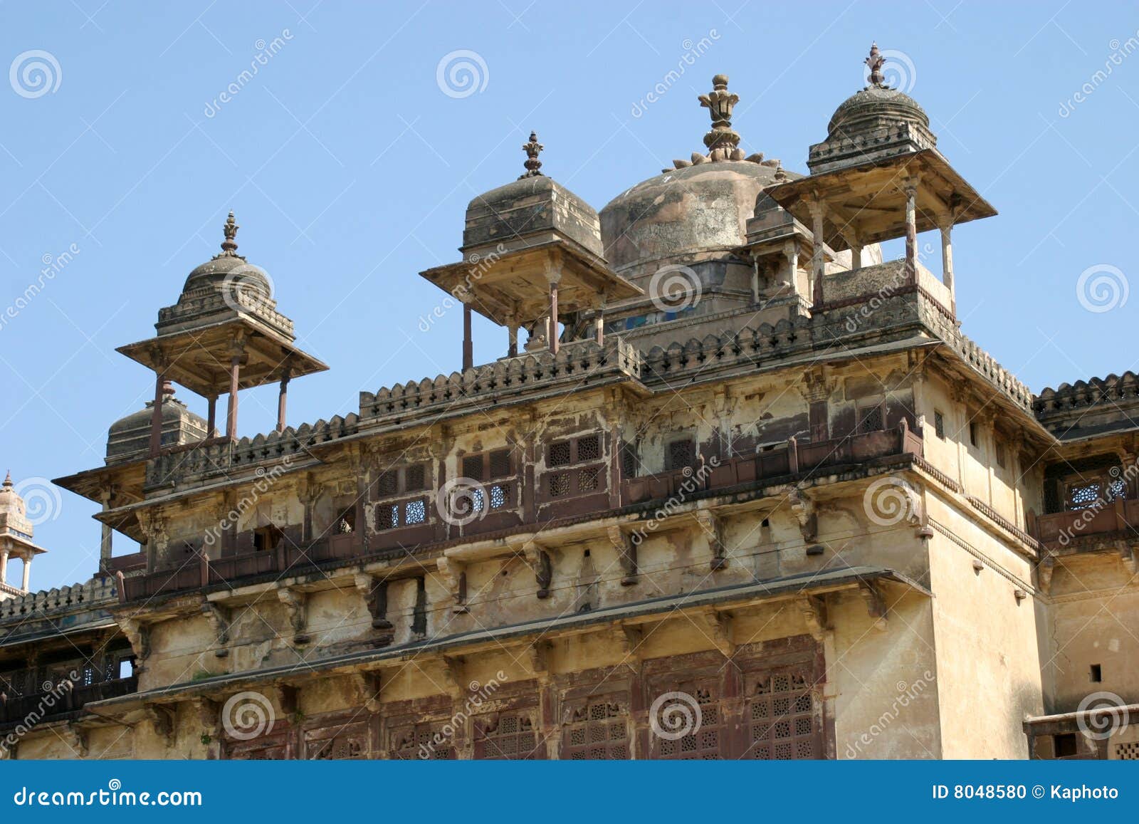 Orchha fort, india stock photo. Image of majestic, hinduism - 8048580