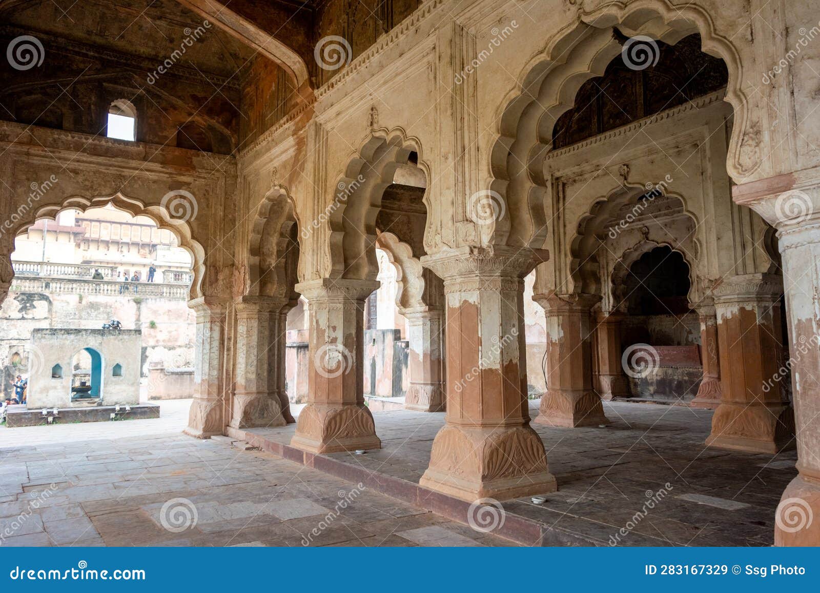 Orchha Fort and Palace Complex Stock Image - Image of madhya, king ...