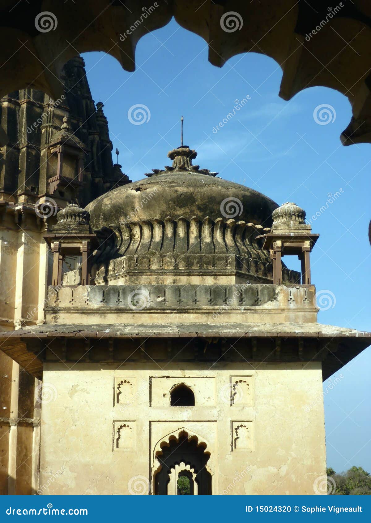 Orchha temple, india stock photo. Image of historic, front - 15024320